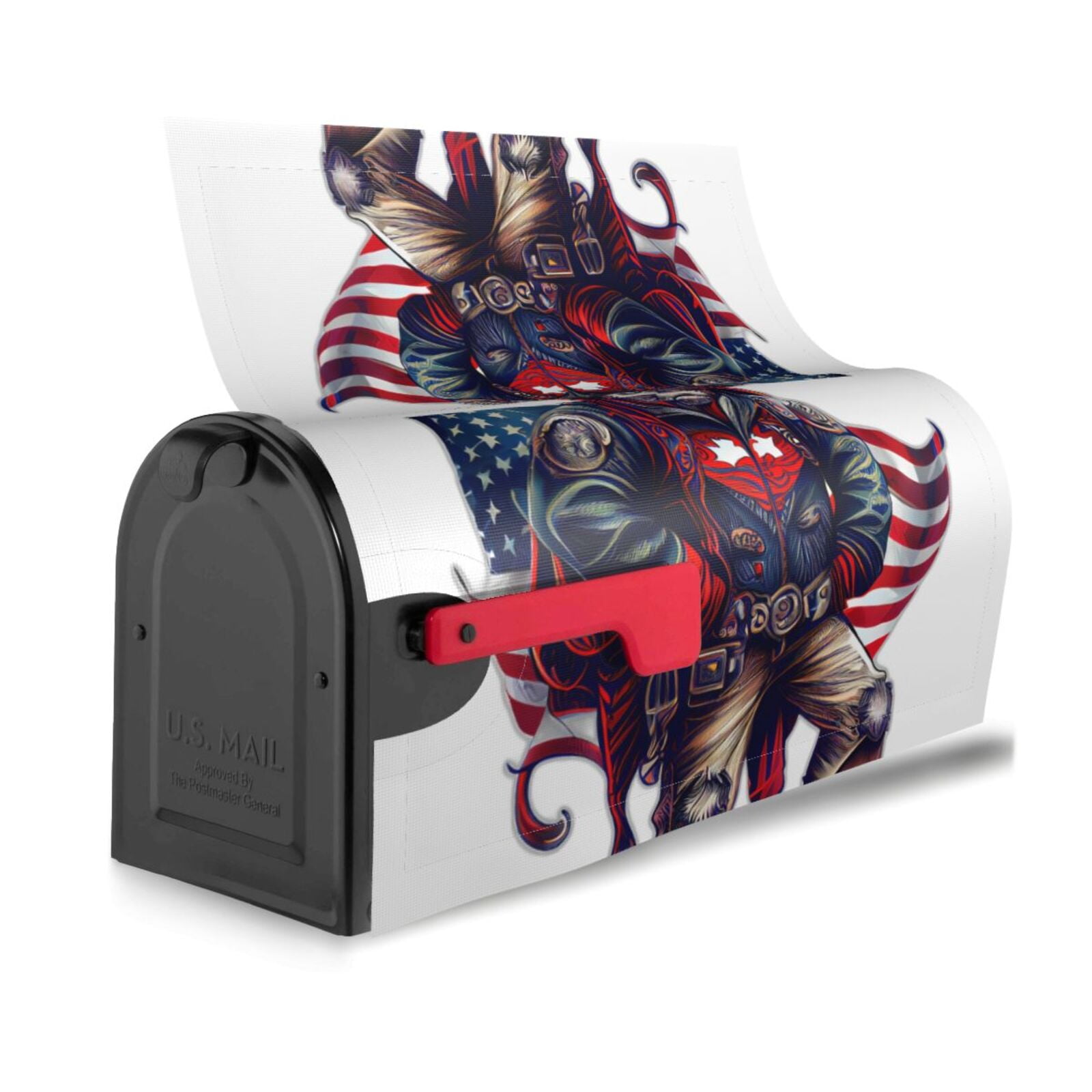 Bingfone Cool Patriotic Buffalo Cowboy Magnetic Mailbox Cover Standard ...