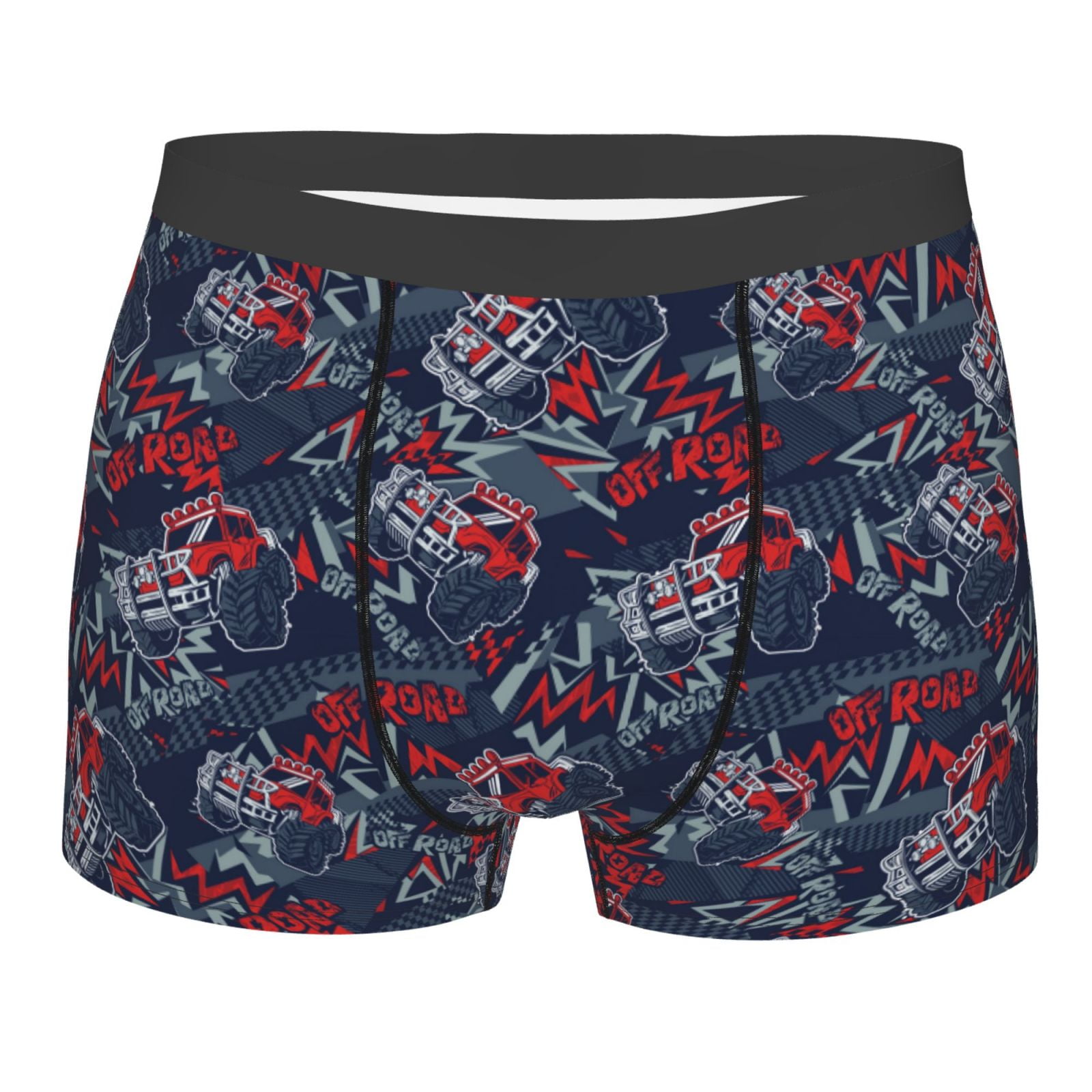 Bingfone Cool Red Off-Road Vehicle Men's Underwear - Casual Stretch ...