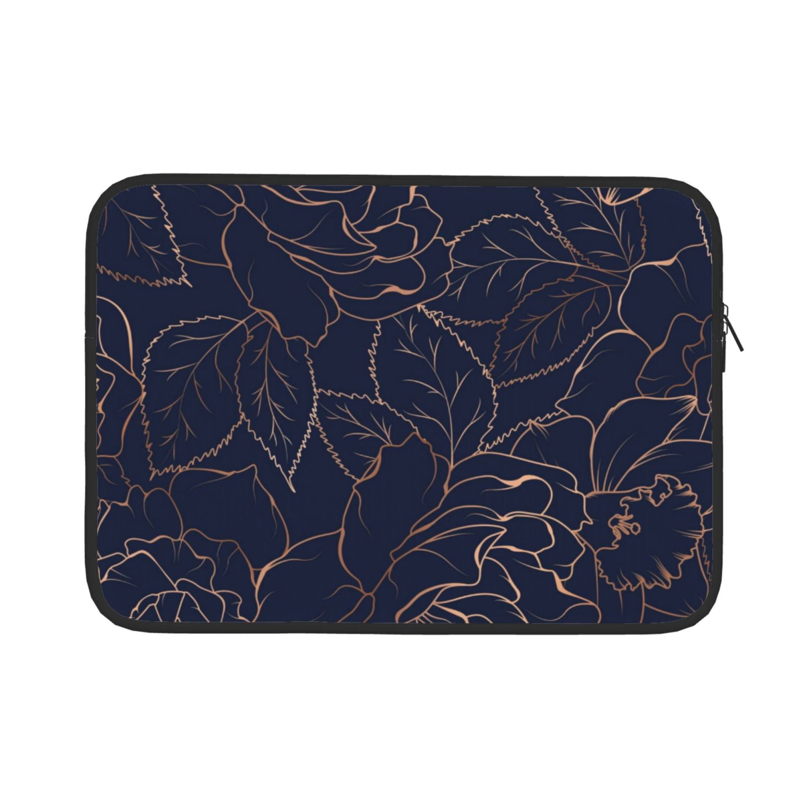 Bingfone Copper-Gold Gloss Outline Navy Dark Blue Laptop Sleeve Case 15 ...