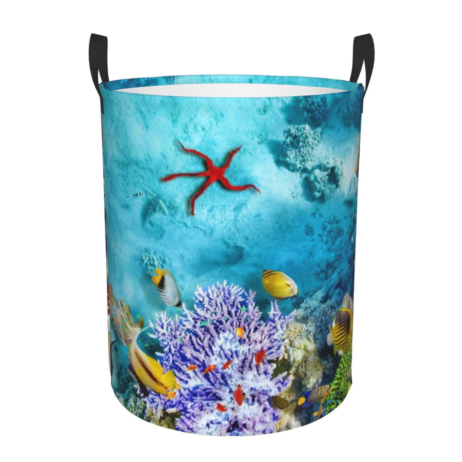 Bingfone Corals And Tropical Fish Waterproof Foldable Laundry Hamper ...
