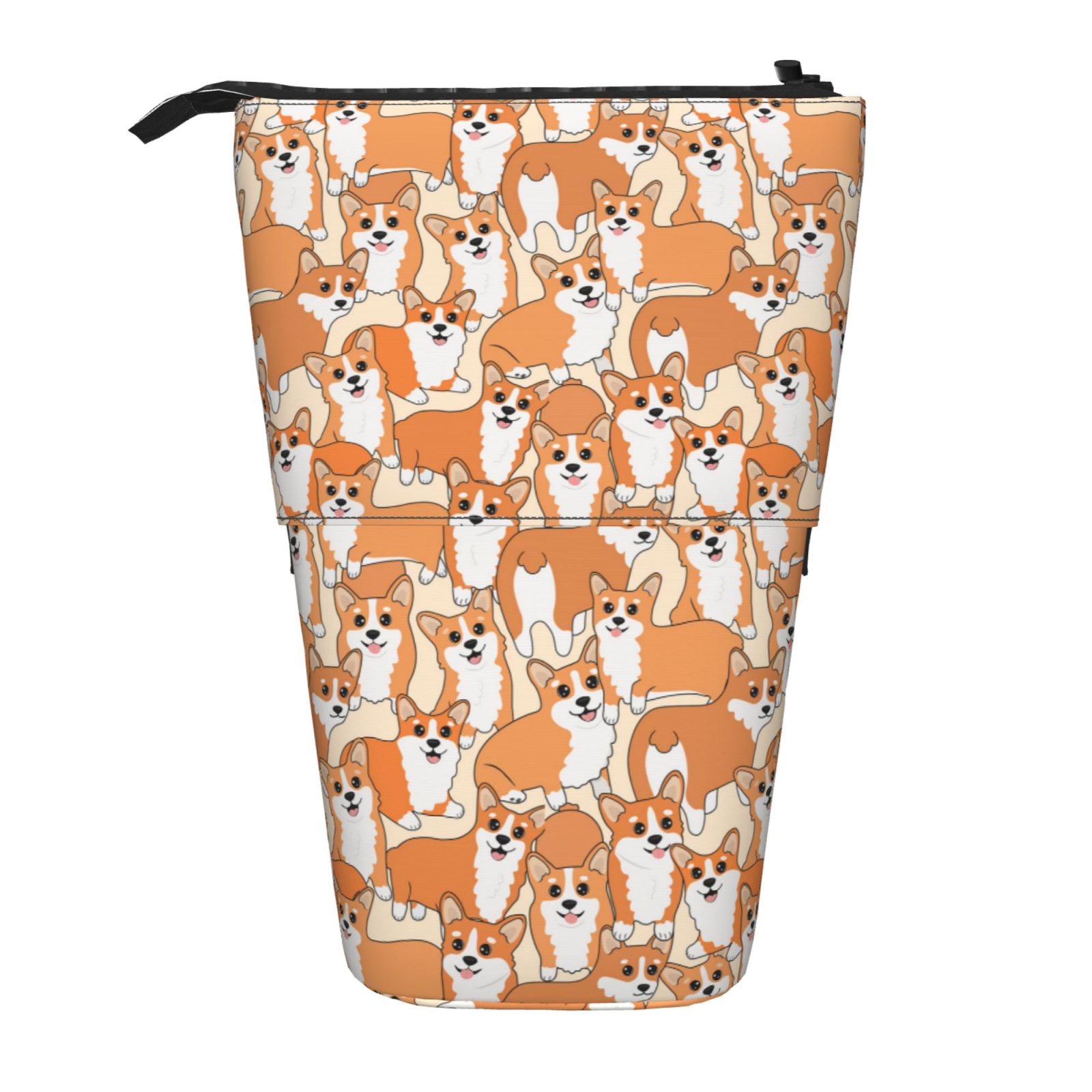 Bingfone Corgi Animal Print Telescopic Pencil Bag Pen Holder Pop Up ...