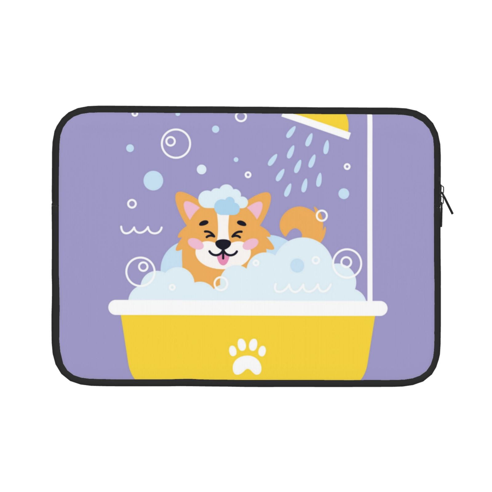 Bingfone Corgi Washing In Bathtub Laptop Sleeve Case 13 Inch, 360 ...