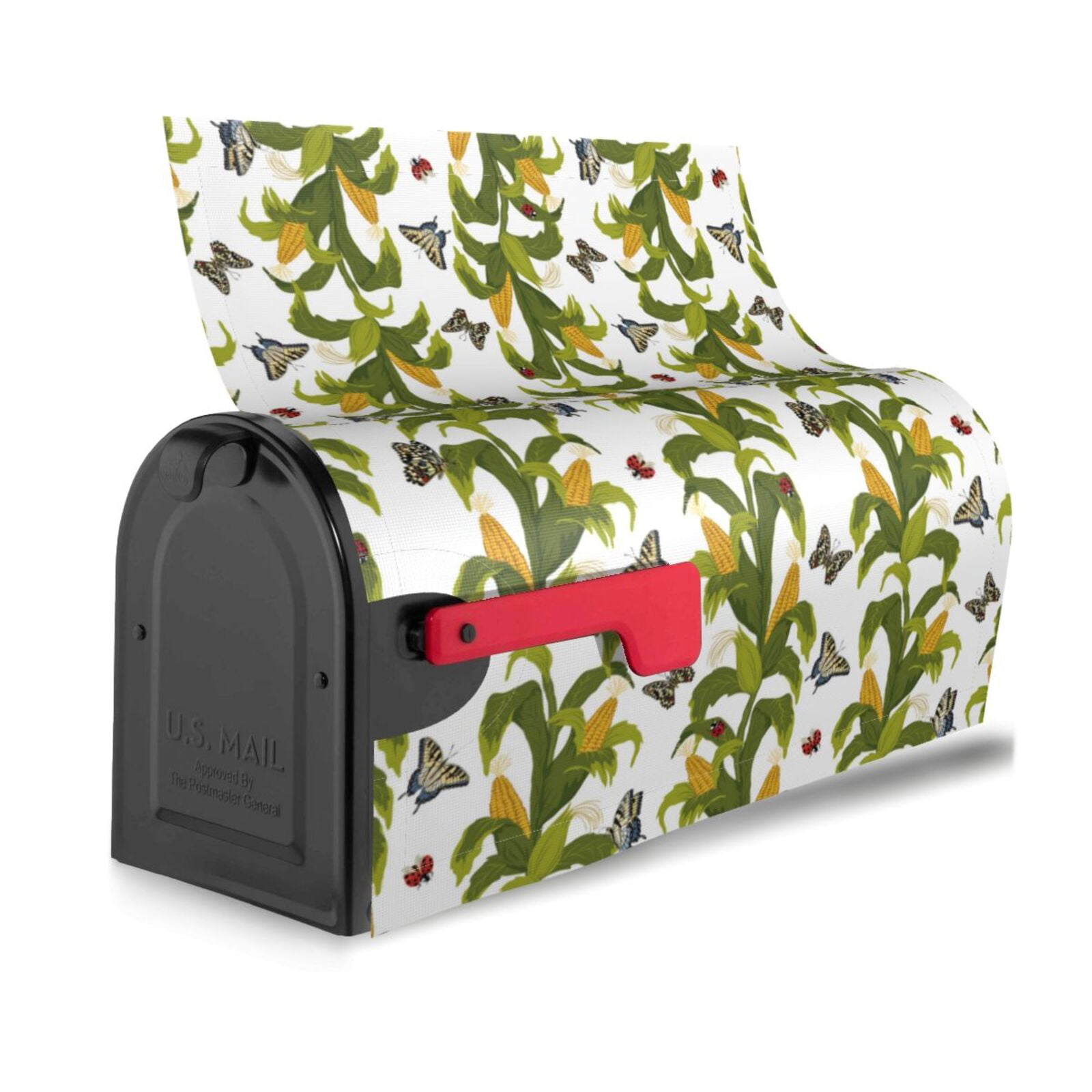 Bingfone Corn And Butterflies Magnetic Mailbox Cover Standard Size for ...