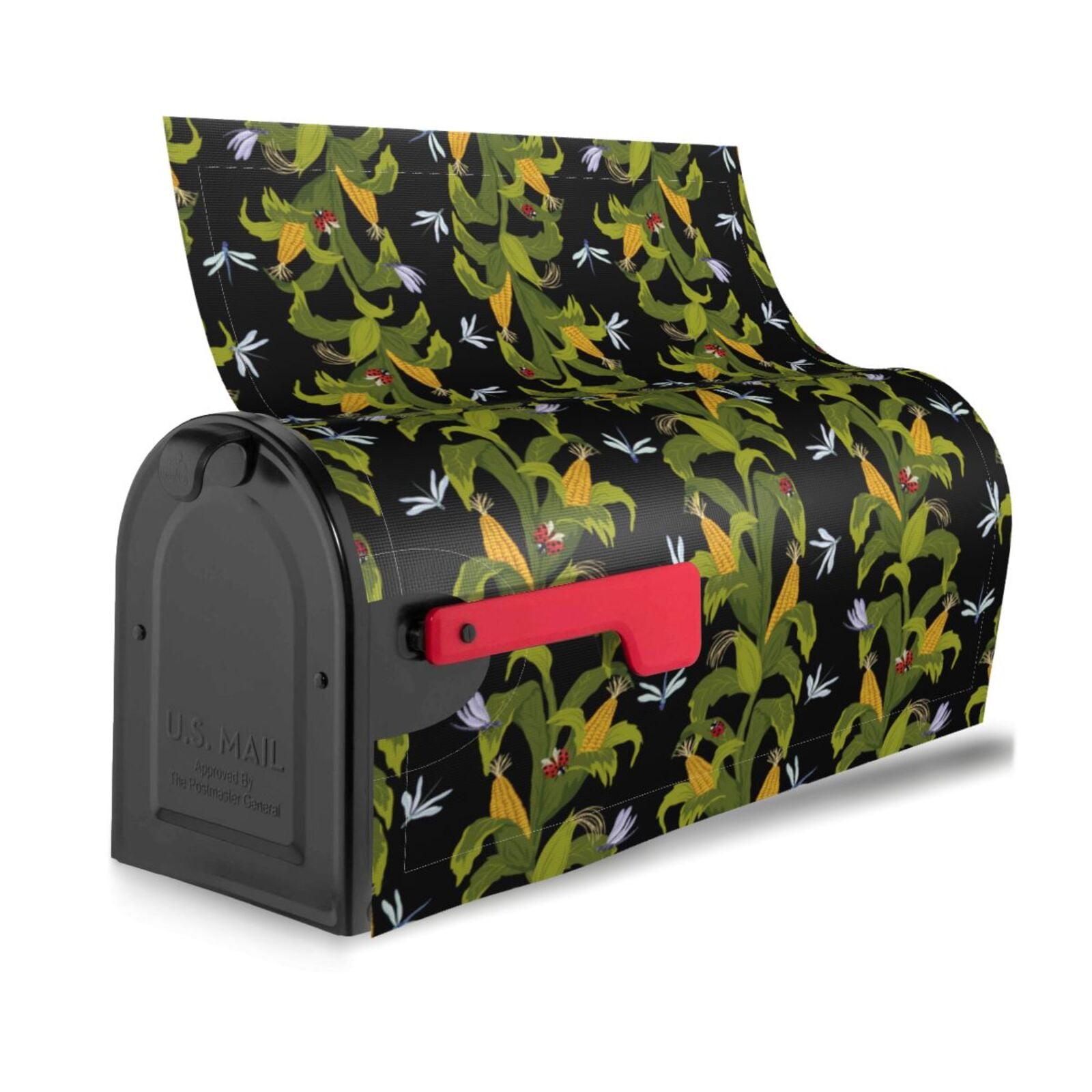 Bingfone Corn And Dragonflies Magnetic Mailbox Cover Standard Size for ...