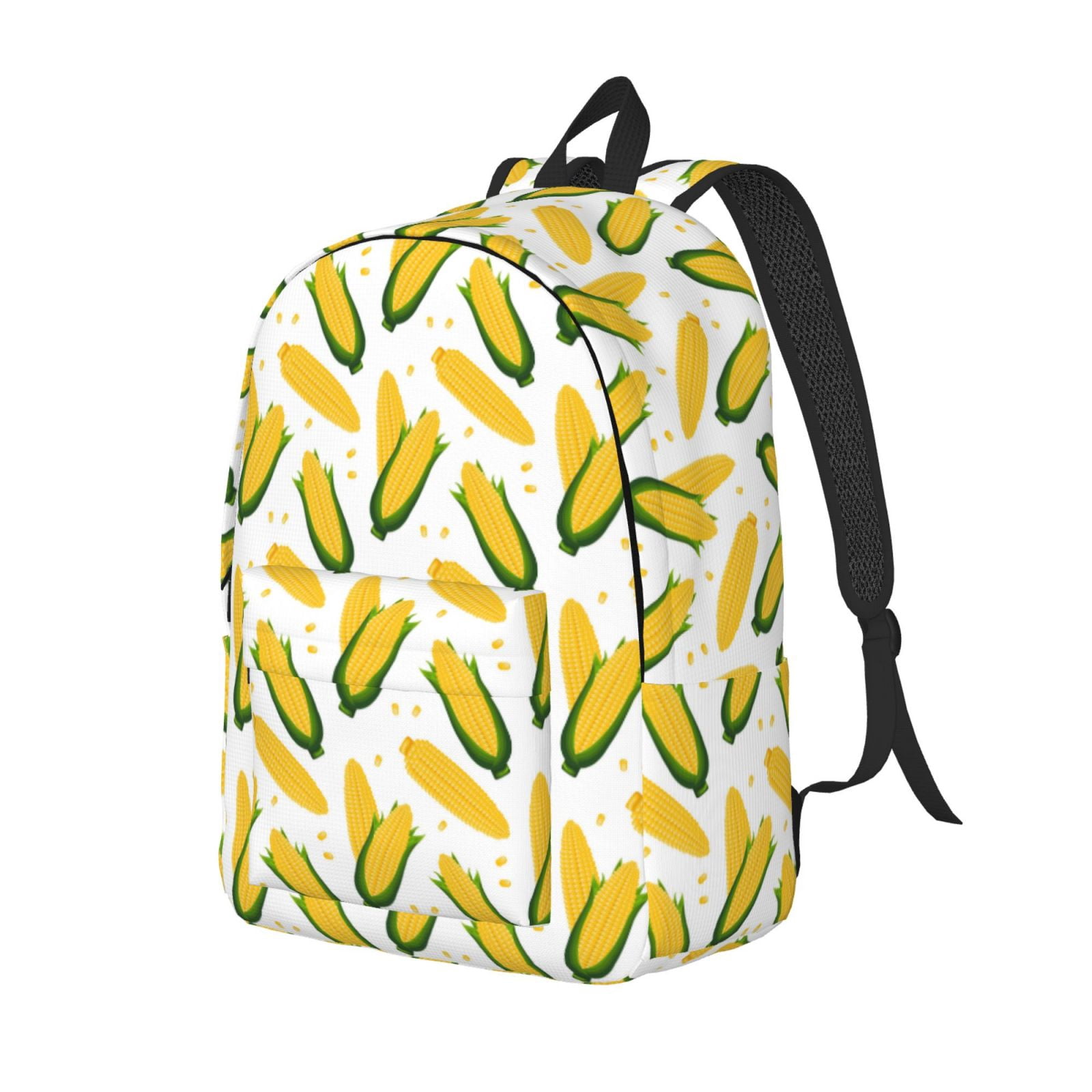 Bingfone Corn On The Cob Print Canvas College Laptop Backpack, Large ...