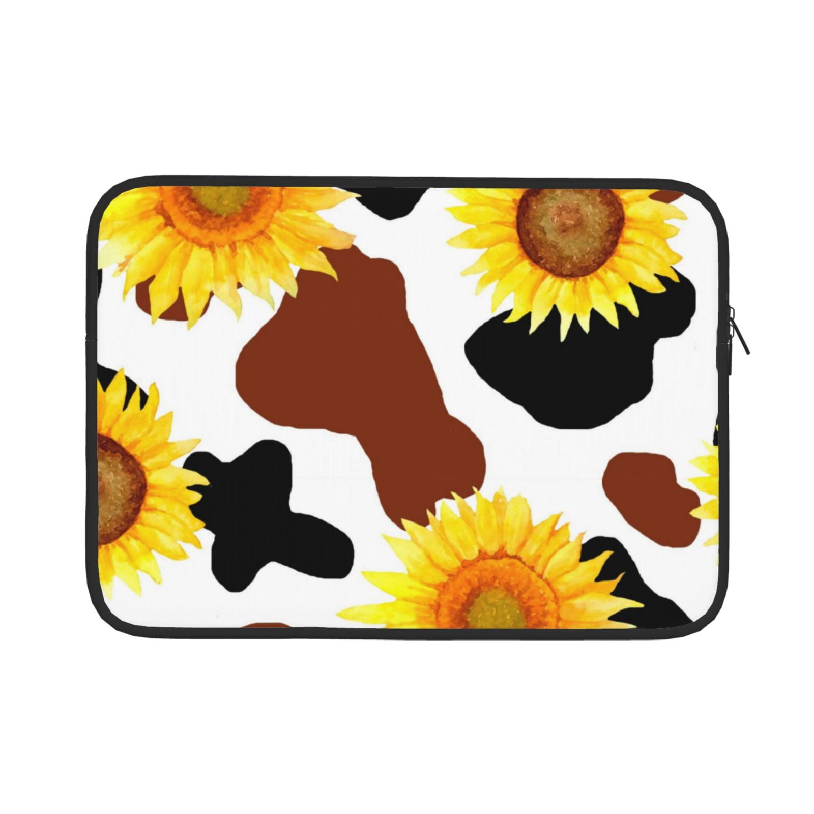 Bingfone Cow Print Sunflower Laptop Sleeve Case 13 Inch, 360 ...