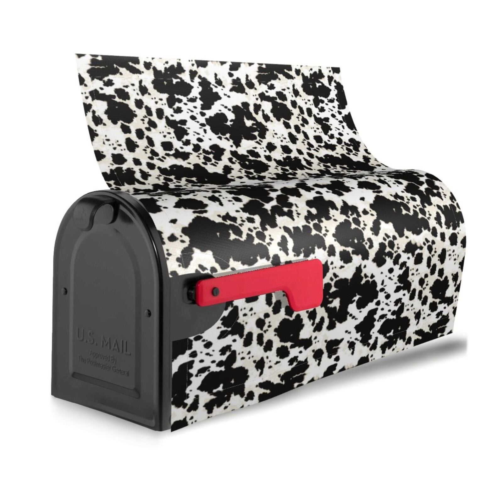 Bingfone Cow Skin 1 Magnetic Mailbox Cover Standard Size for Garden ...
