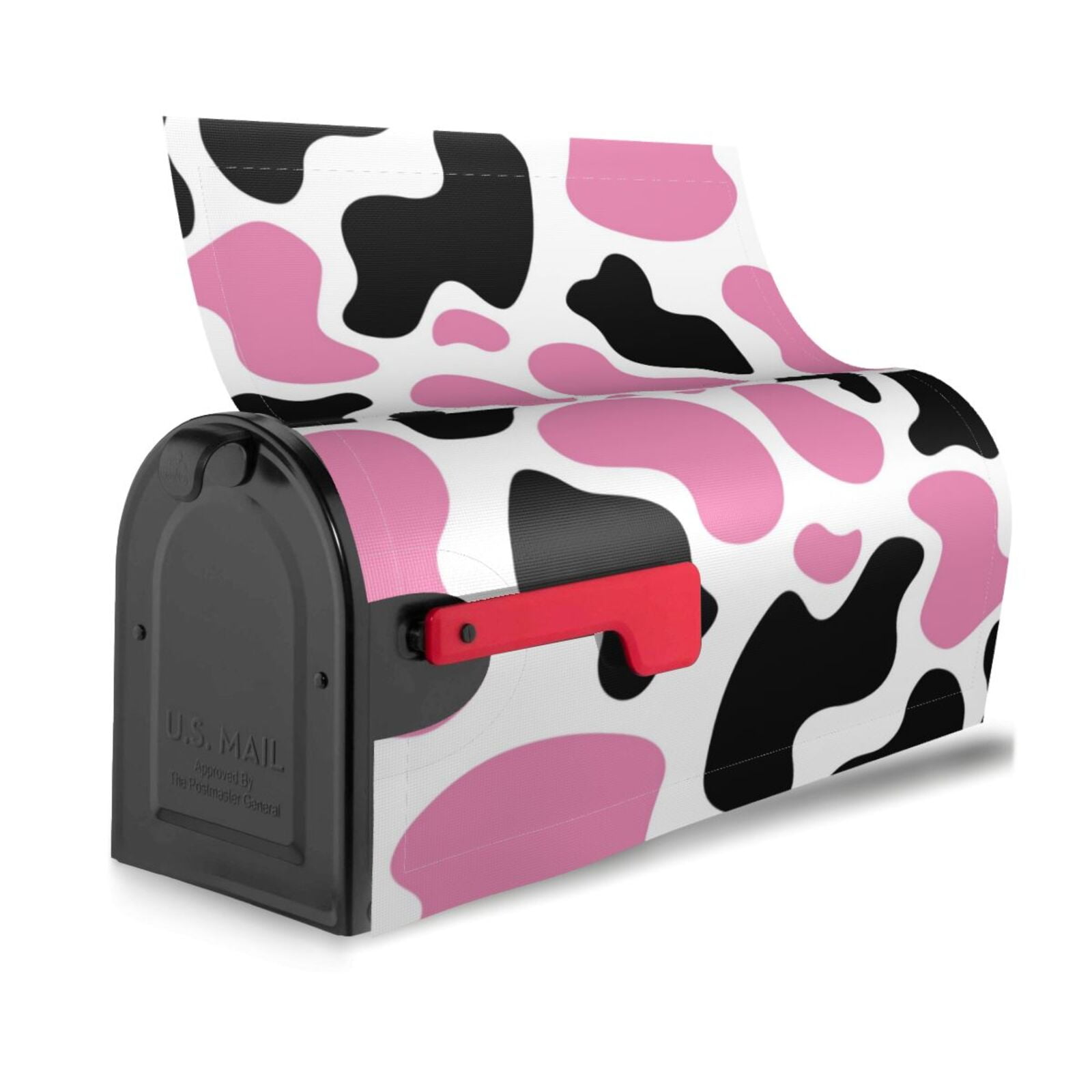 Bingfone Cow Spots Magnetic Mailbox Cover Standard Size for Garden Yard ...