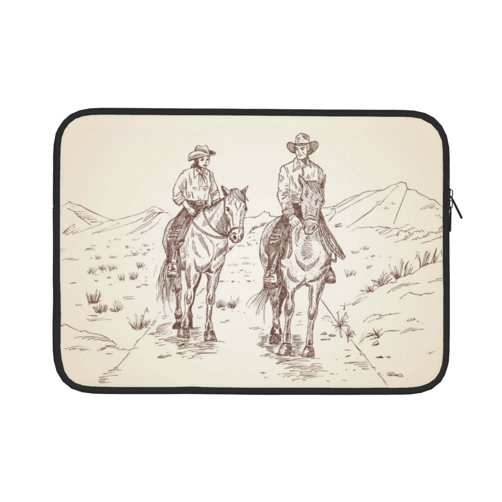 Bingfone Cowboys Riding Horses In Desert Laptop Sleeve Case 13 inch ...