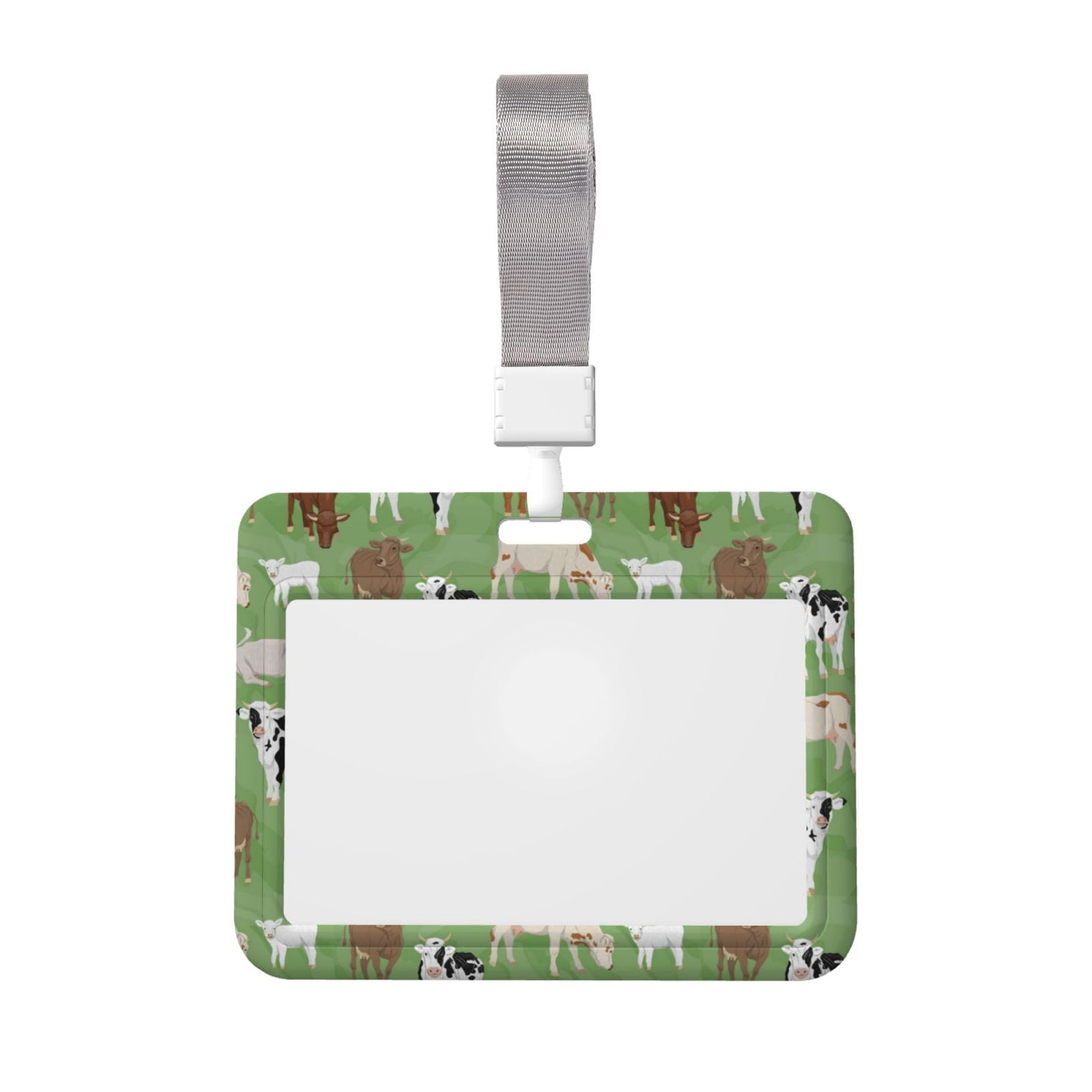 Bingfone Cows And Calves Card Badge Holder,for Girls Girly Women 4 x 3 ...