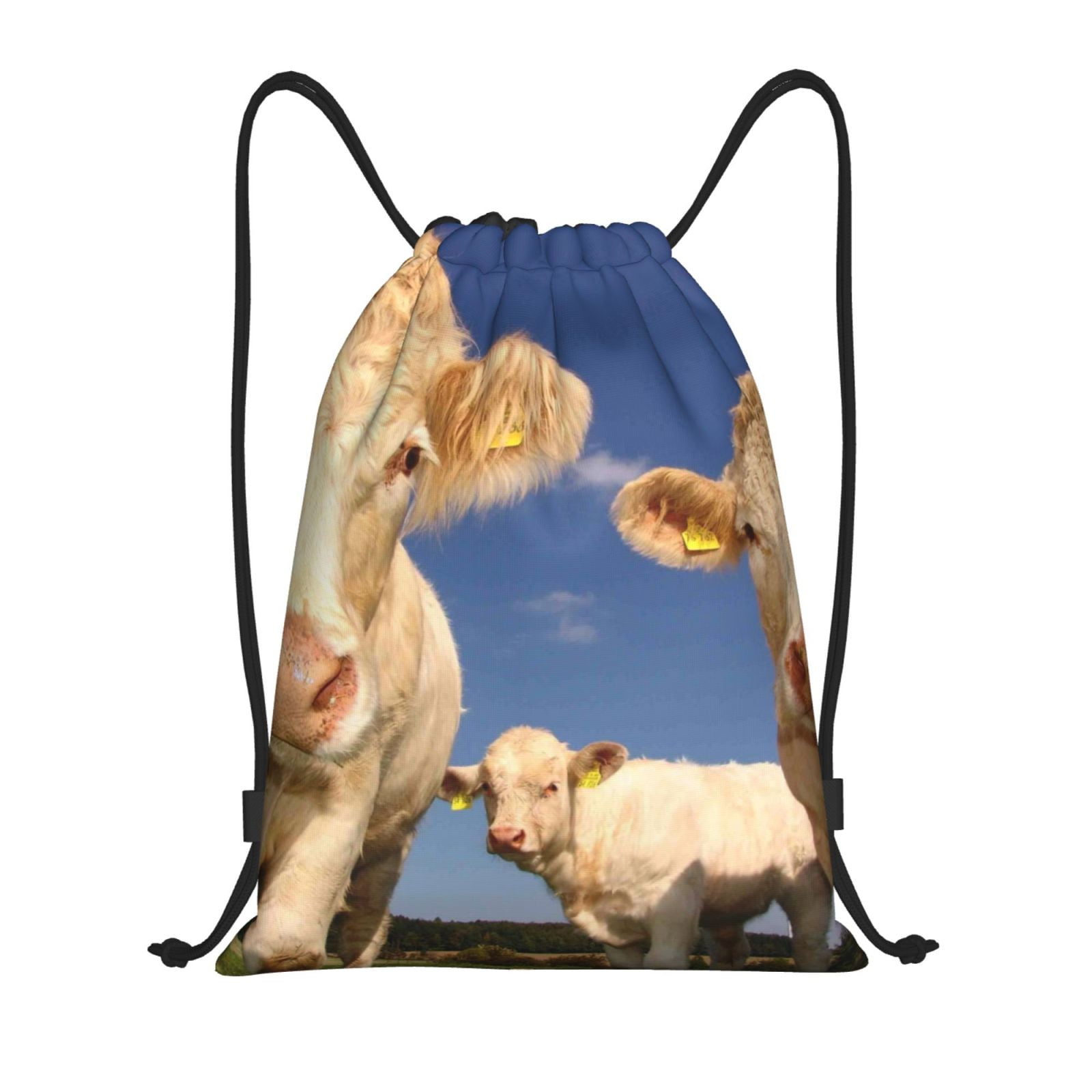 Bingfone Cows Cattles Drawstrings Backpacks Bags For Men Women Gym ...