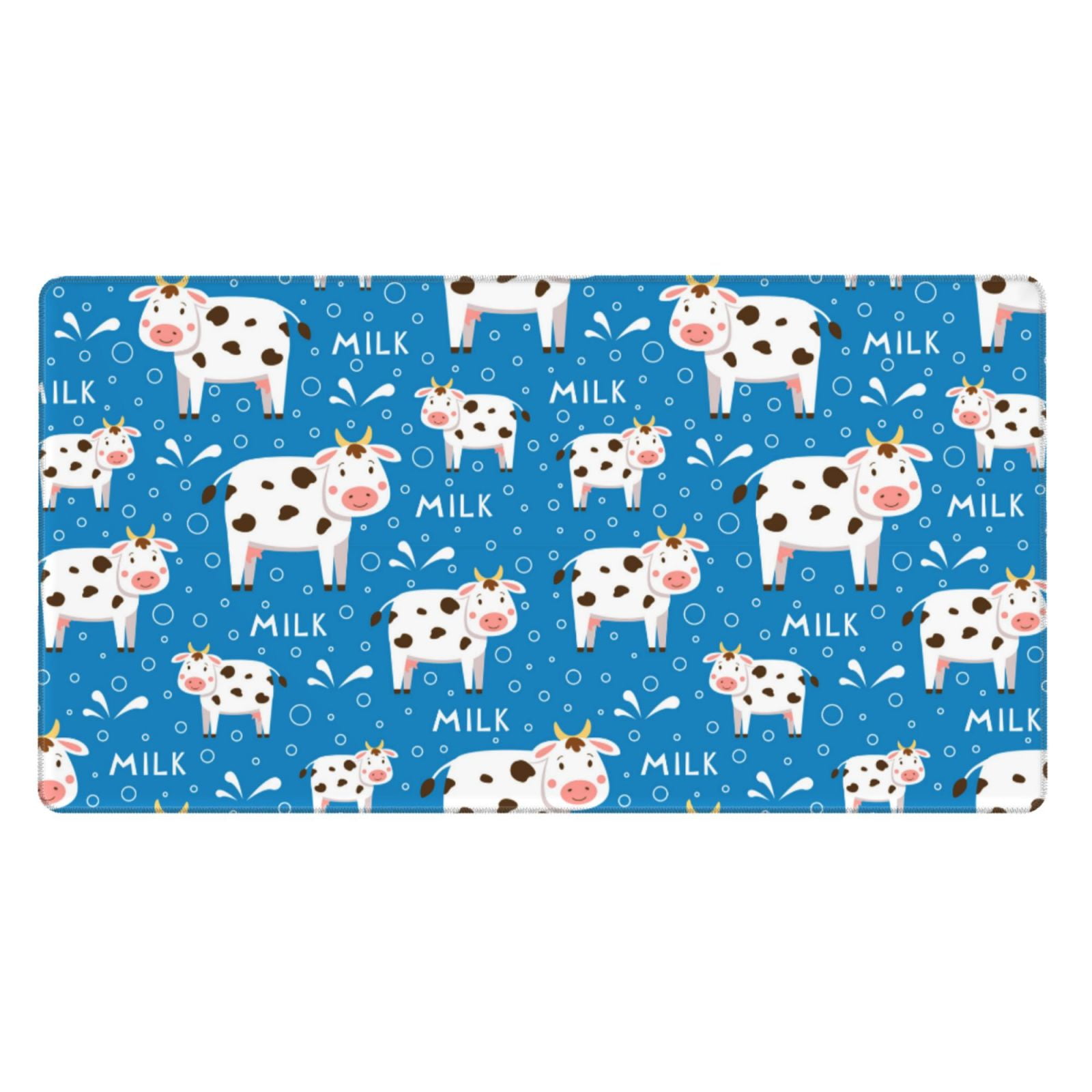 Bingfone Cows Milk Large Gaming Mouse Pad,Extended Desk Mousepad with ...