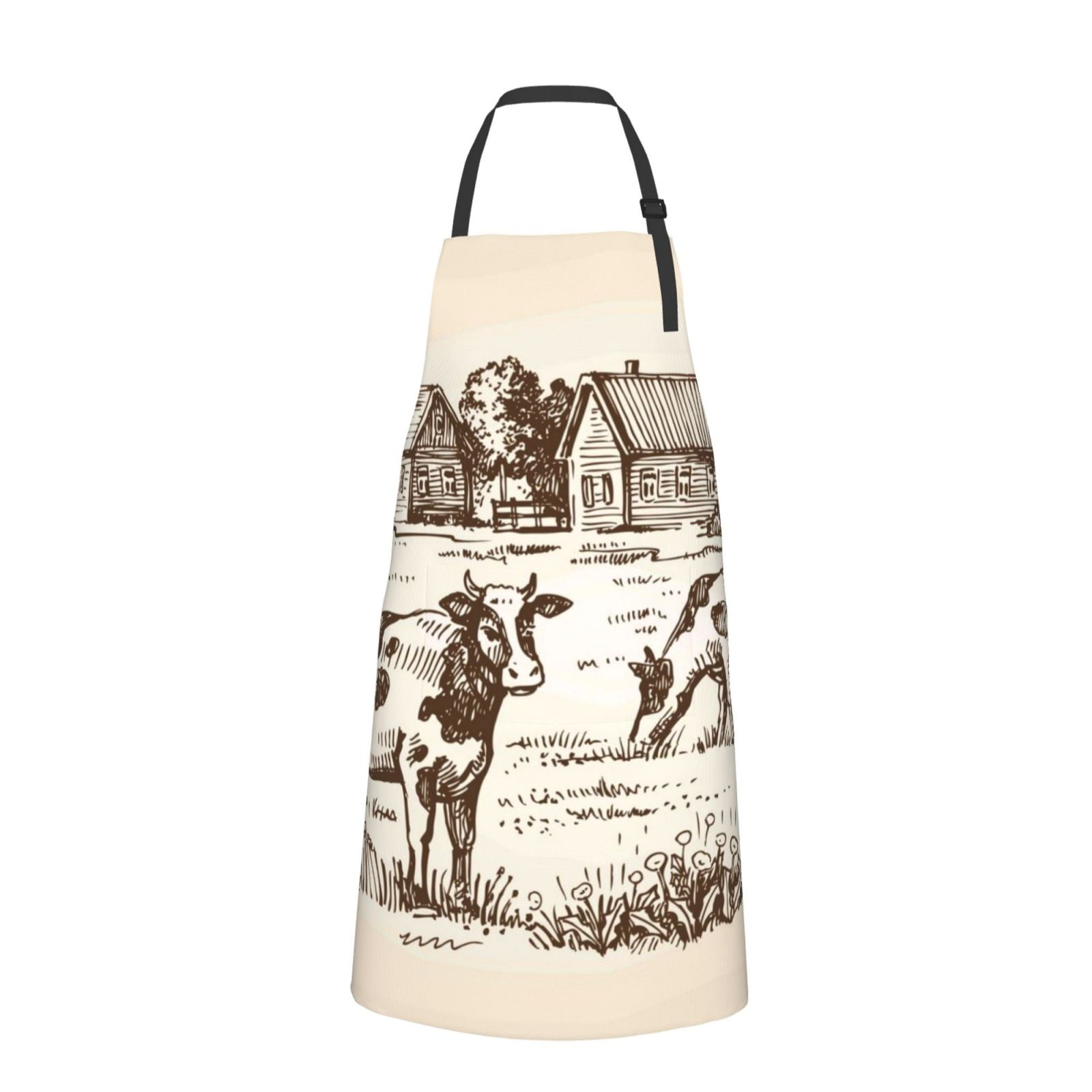 Bingfone Cows On The Farm Apron Gifts For Men, Women Professional Grade ...
