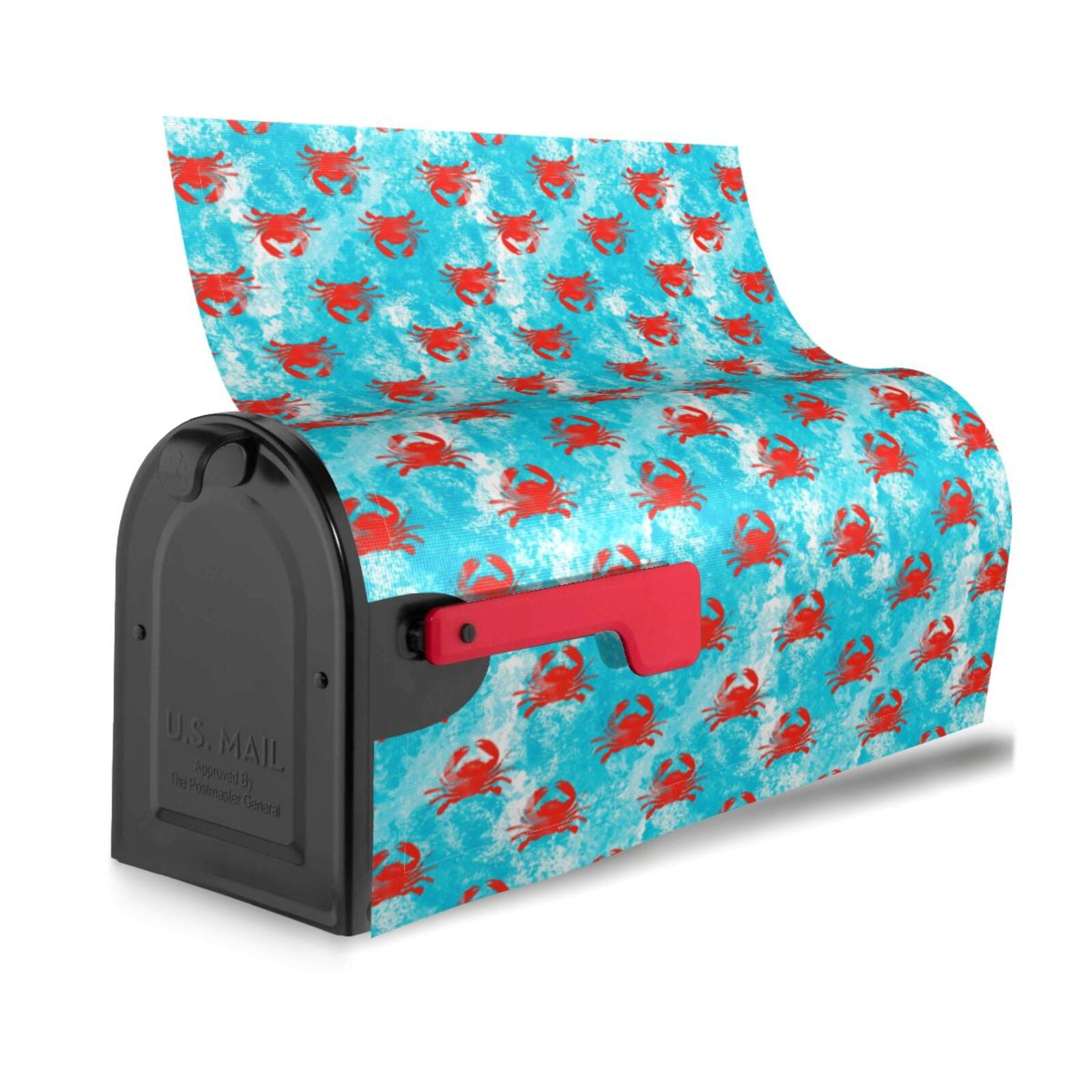 Bingfone Crab Swims In The Ocean Magnetic Mailbox Cover Standard Size ...