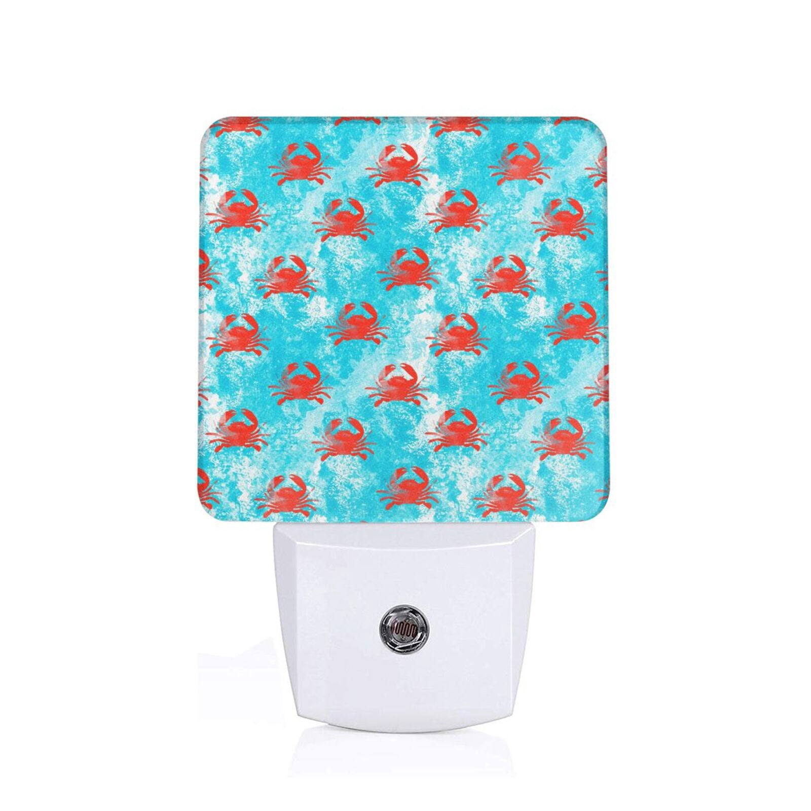 Bingfone Crab Swims In The Ocean Print Night Lights Plug into Wall,Dusk ...