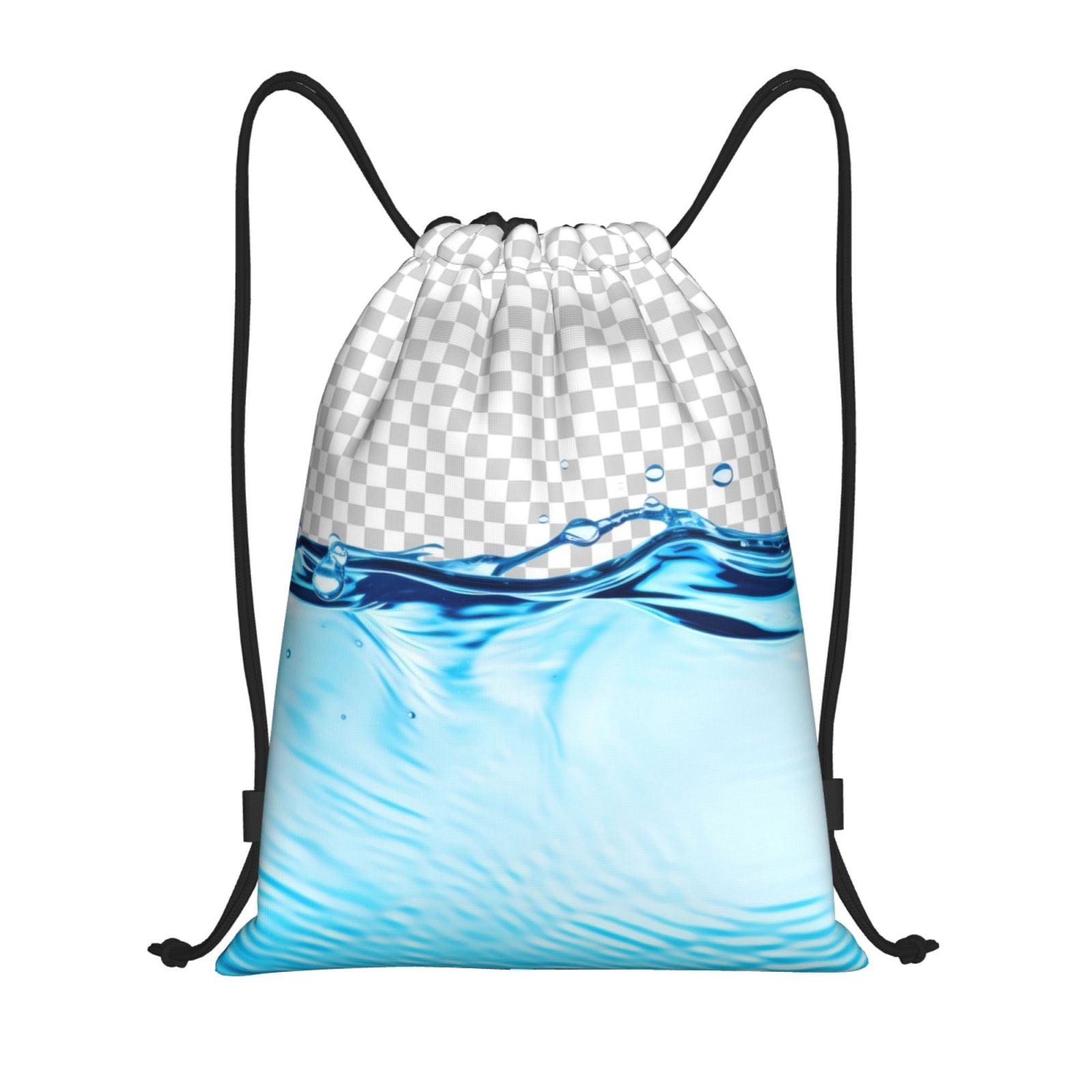 Bingfone Crystal Clear Water Splash Drawstrings Backpacks Bags for Men ...