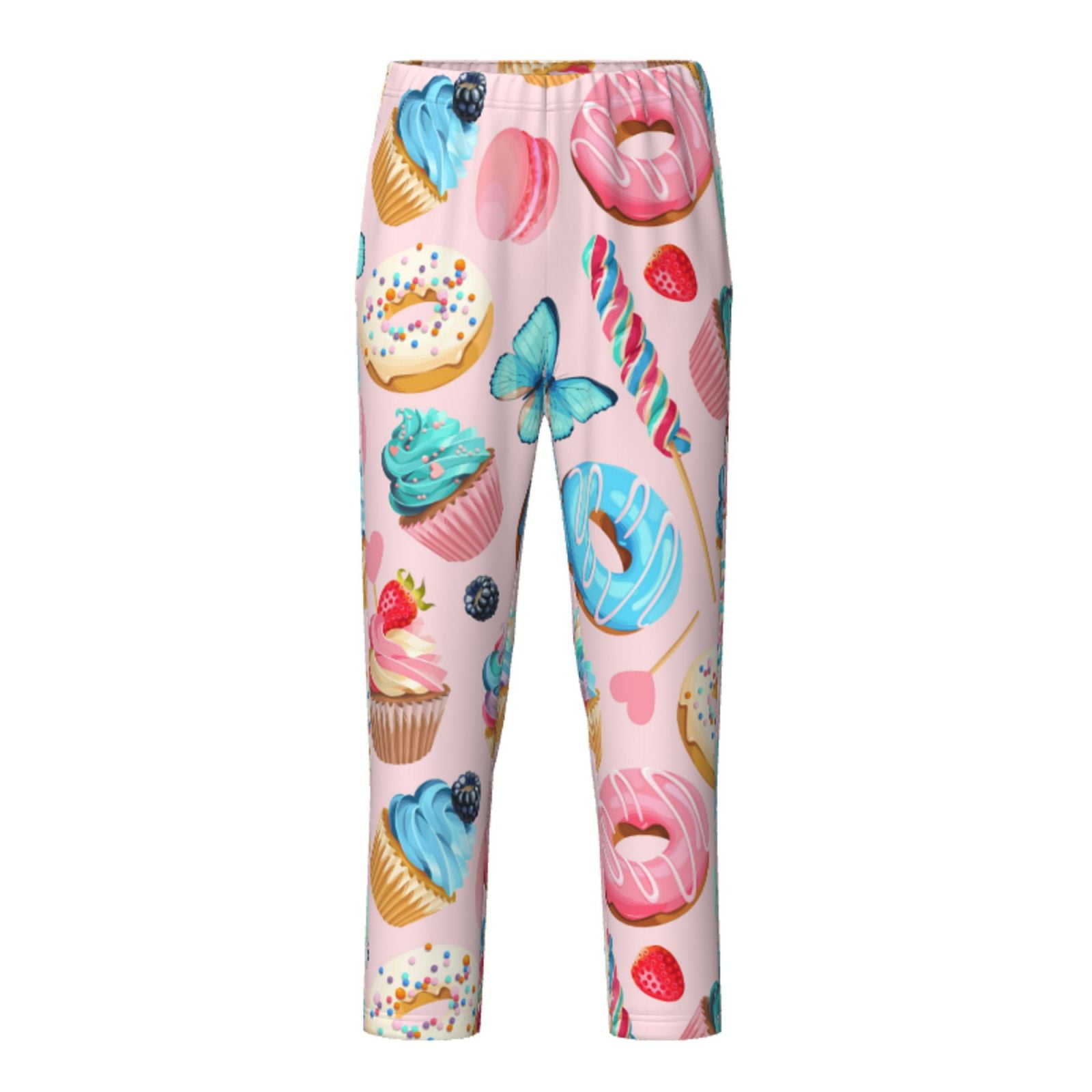 Bingfone Cupcakes and Donuts Print Boys Girls Pajama Pants Lounge Pants ...