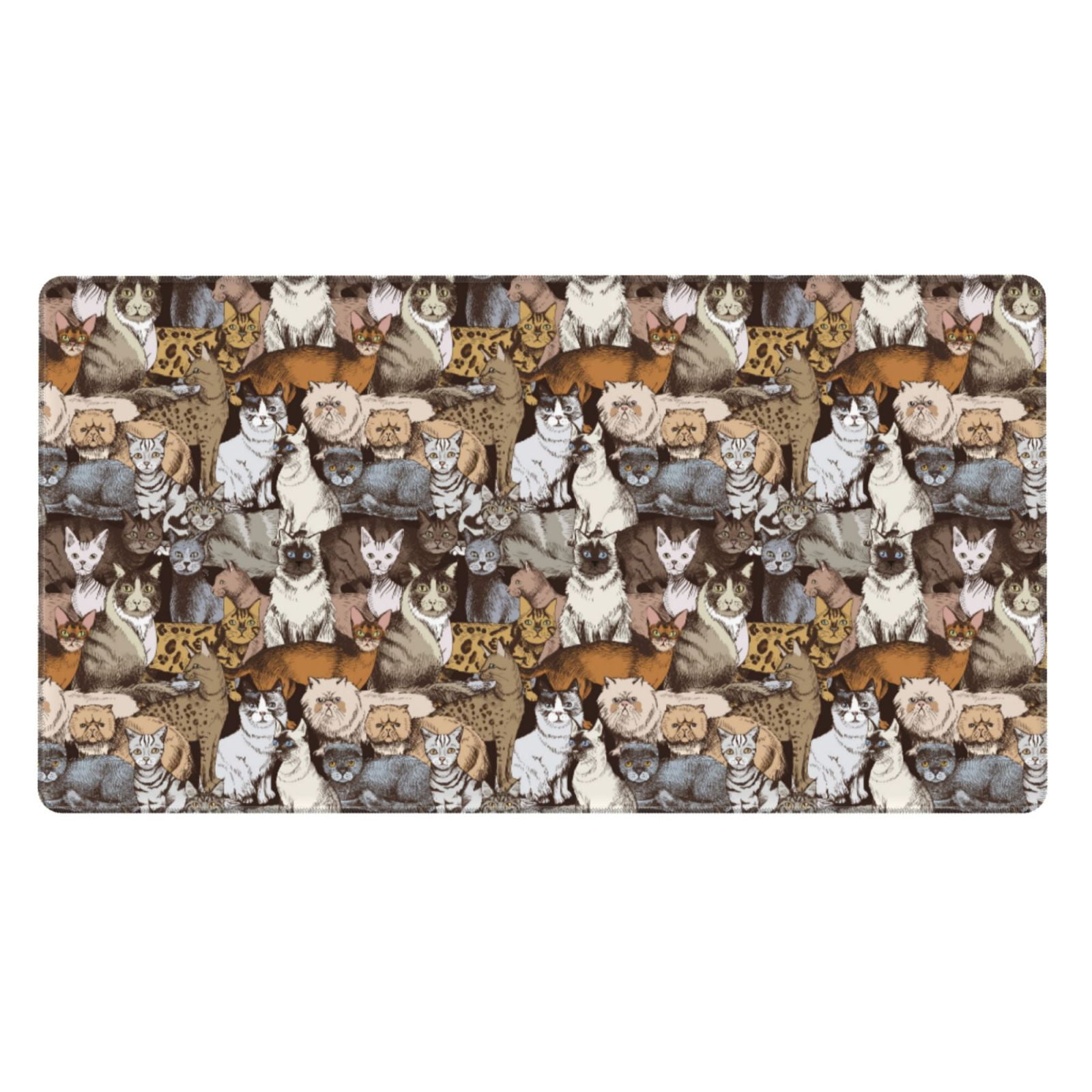 Bingfone Cut Cats Large Gaming Mouse Pad,Extended Desk Mousepad with ...