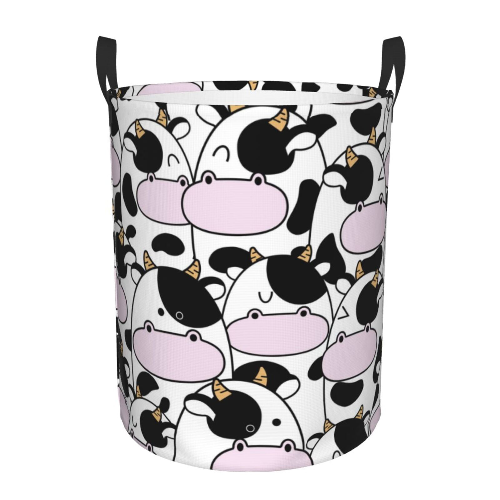 Bingfone Cute Animal With Cow Waterproof Foldable Laundry Hamper Bucket ...