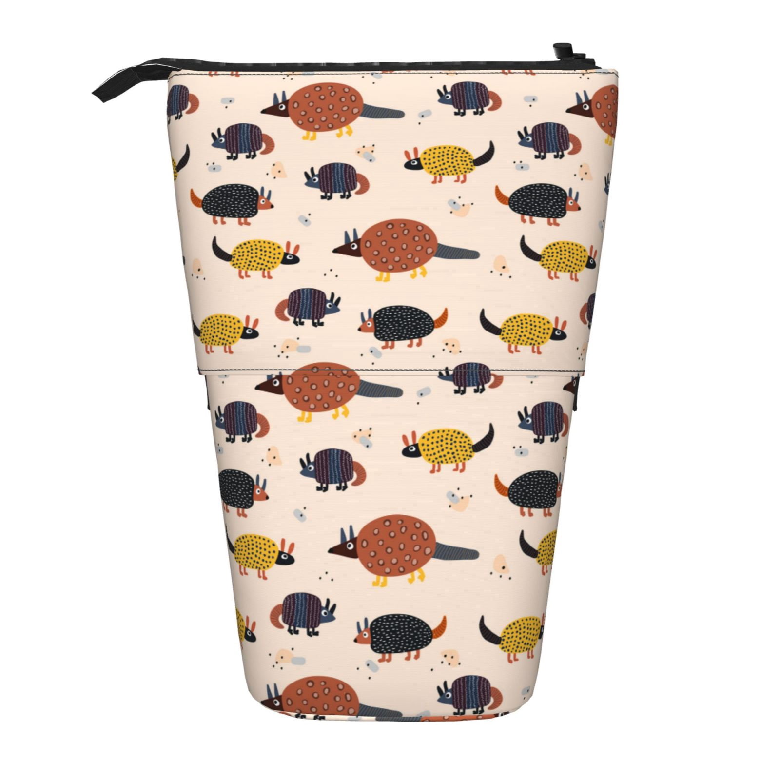 Bingfone Cute Armadillo1 Print Telescopic Pencil Bag Pen Holder Pop Up ...