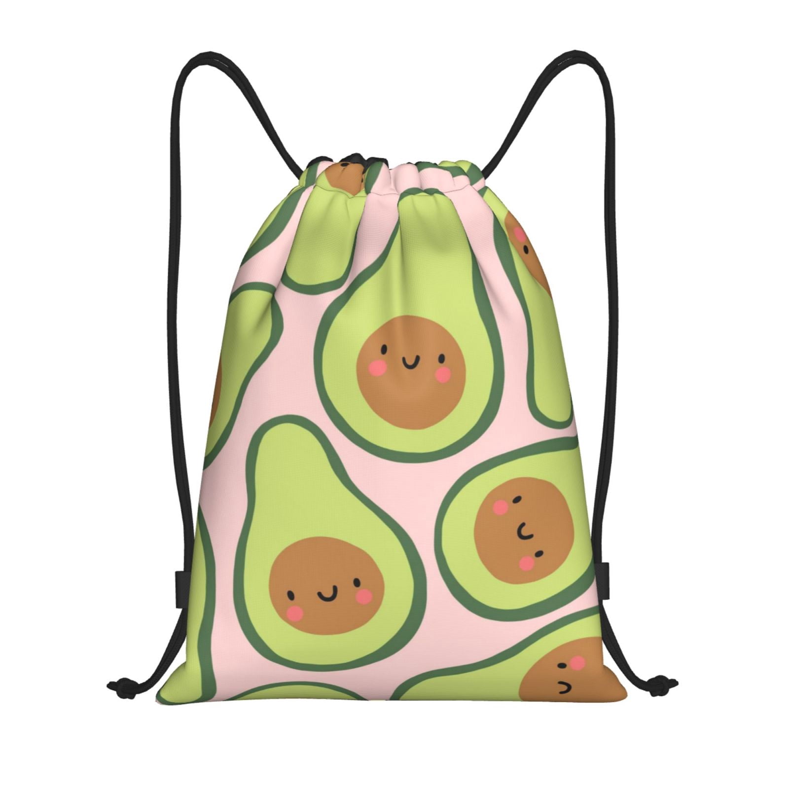 Bingfone Cute Avocado Drawstrings Backpacks Bags For Men Women Gym ...