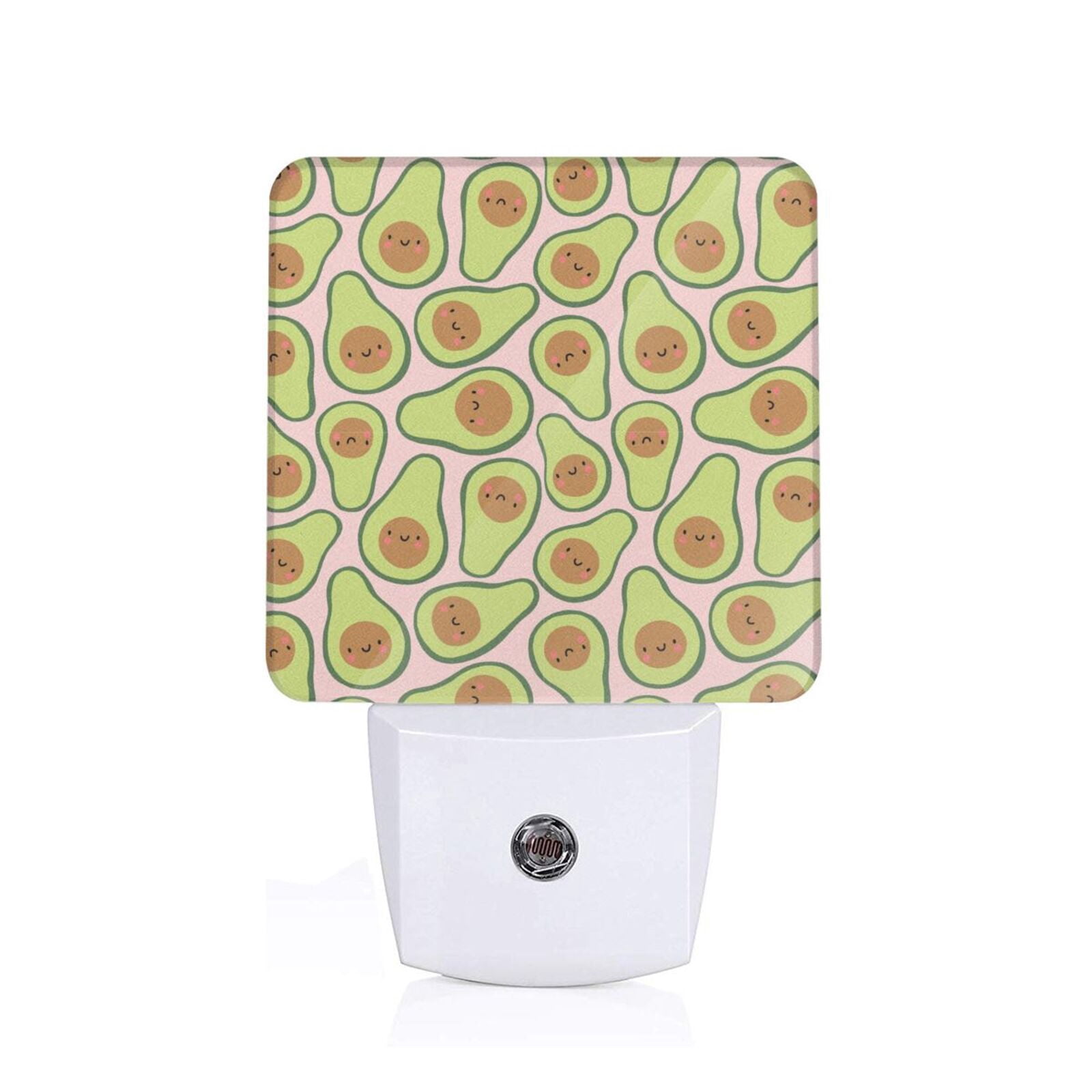 Bingfone Cute Avocado Print Night Lights Plug into Wall,Dusk to Dawn ...