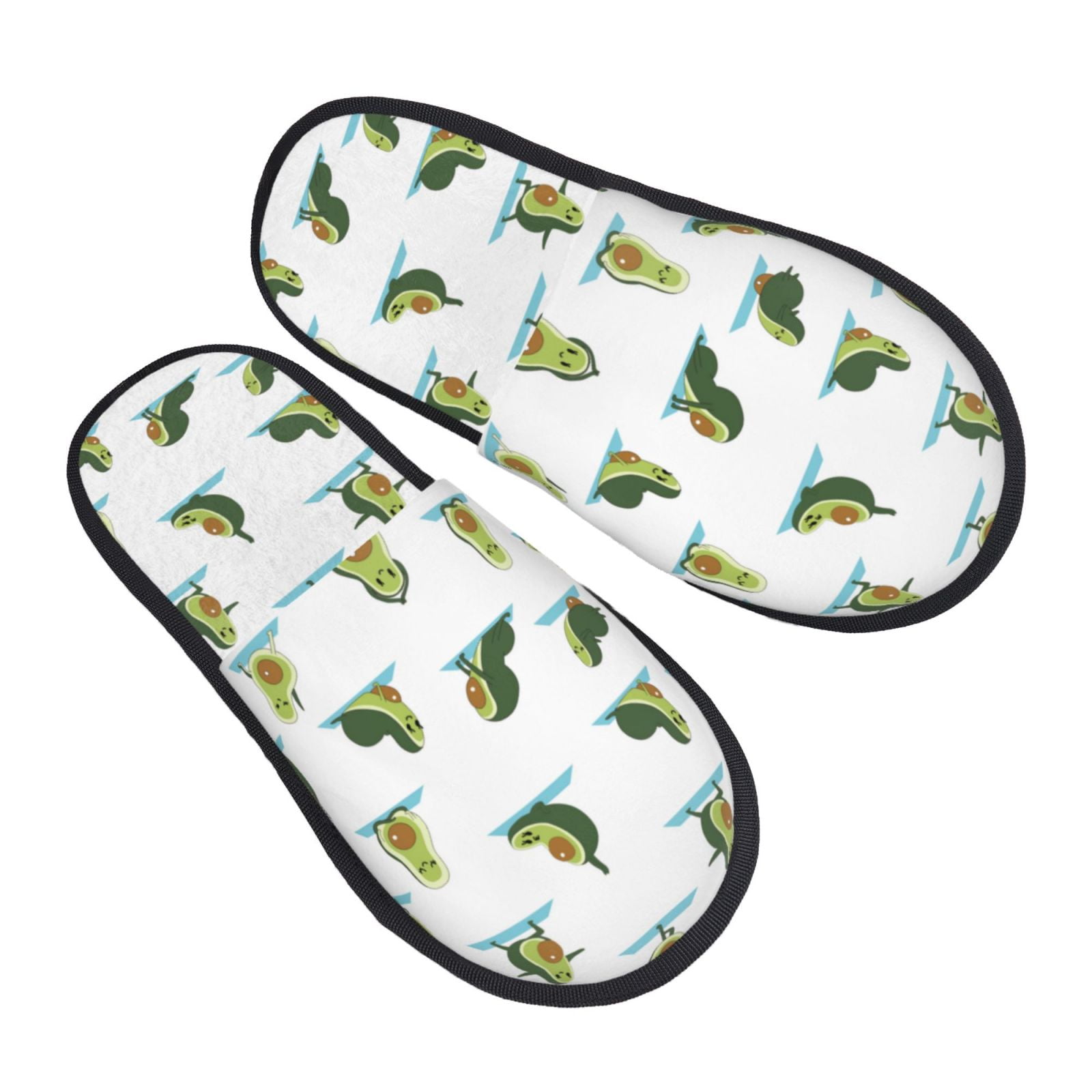 Bingfone Cute Avocado Yoga House Slippers for Women Men with Soft ...