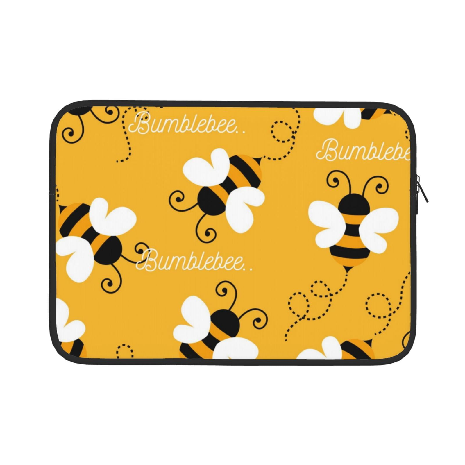 Bingfone Cute Bee Butterfly Yelllow Laptop Sleeve Case 15 Inch, 360 ...