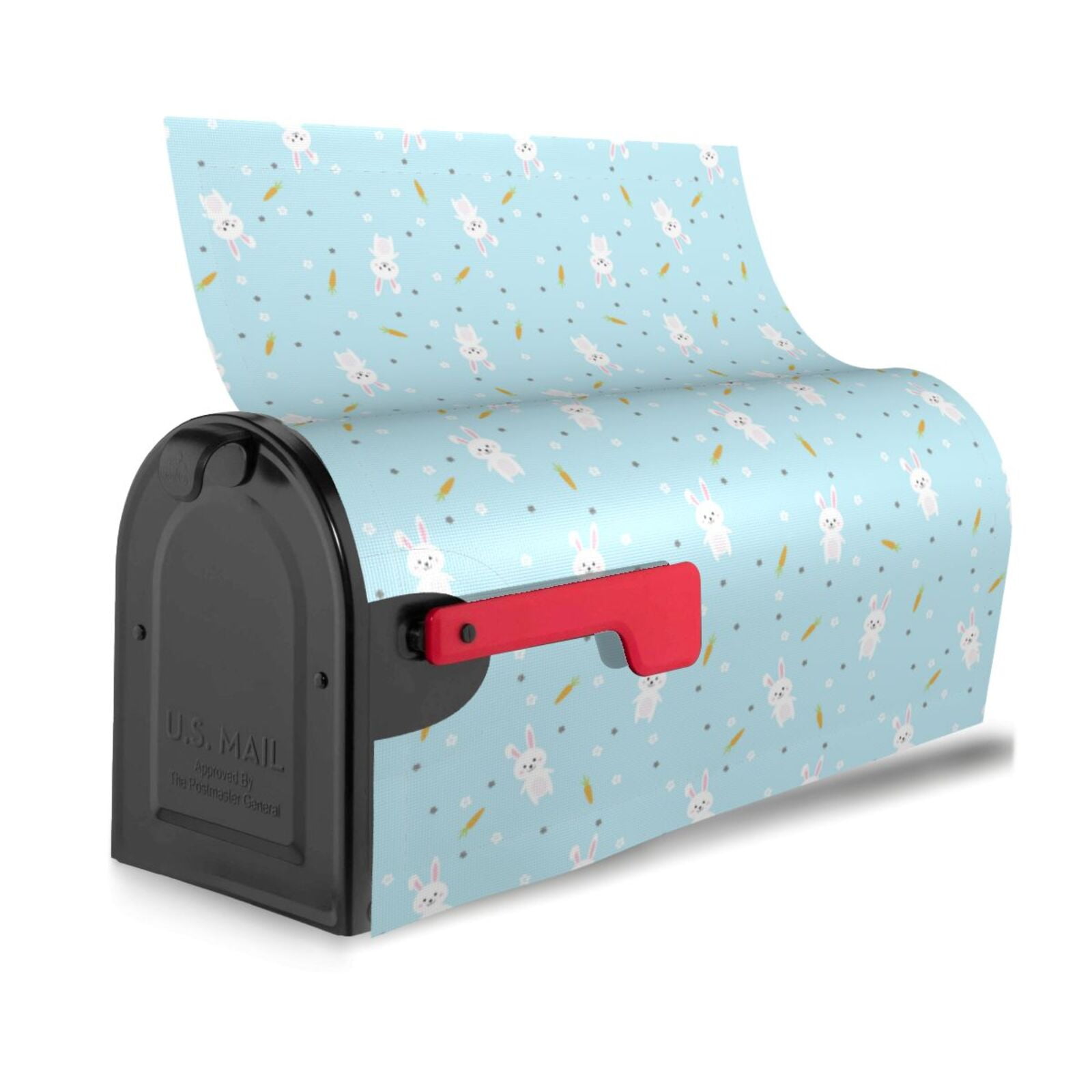 Bingfone Cute Bunny Magnetic Mailbox Cover Standard Size for Garden ...