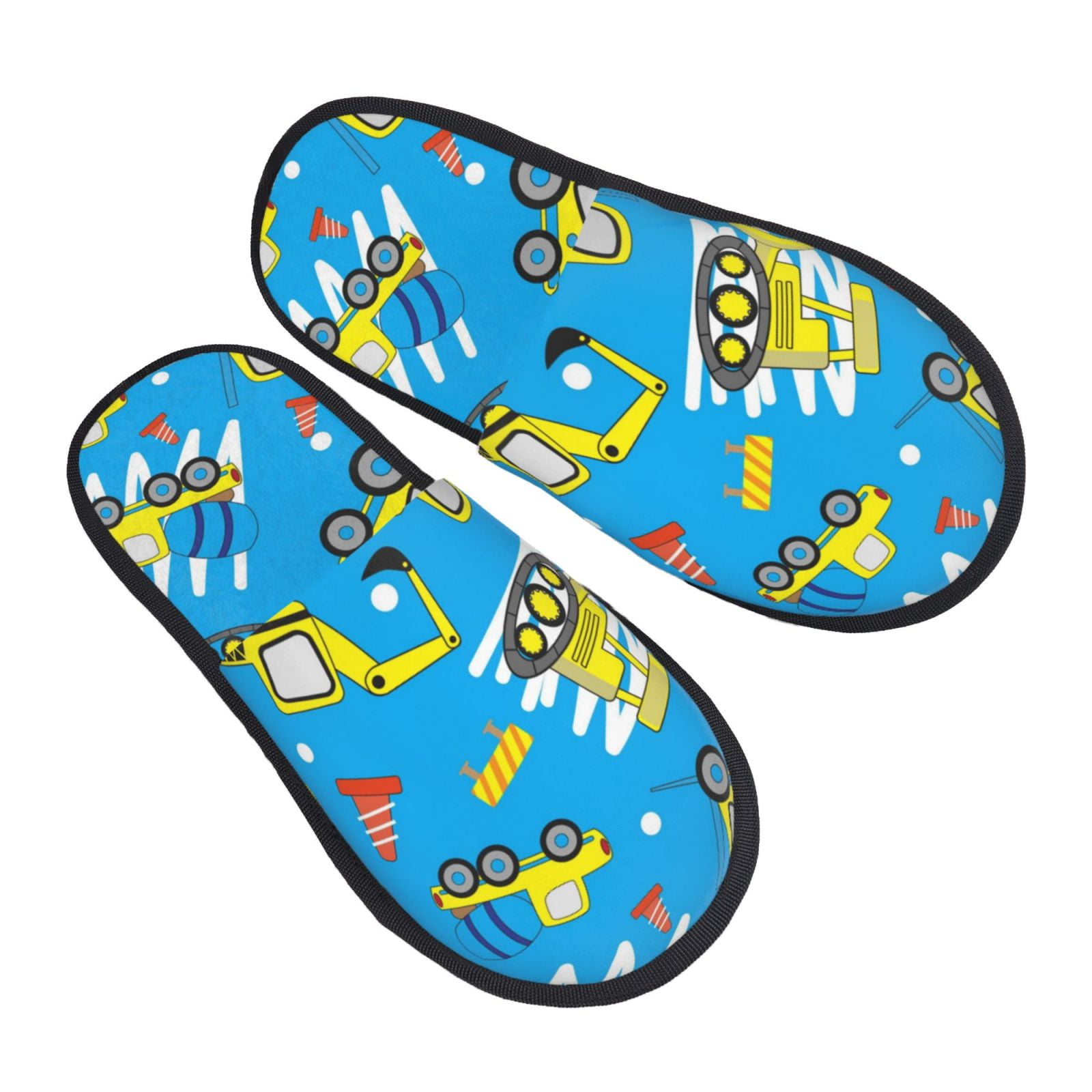 Bingfone Cute Car Cartoon House Slippers For Women Men With Soft Rubber ...
