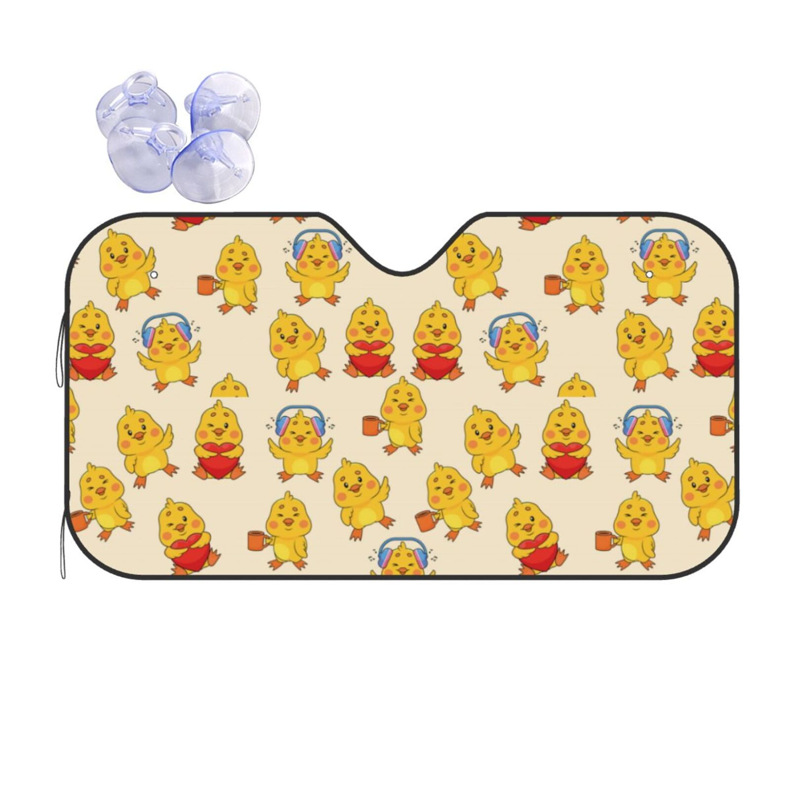 Bingfone Cute Chicken Car Windshield Sun Shade Protector Keep Your ...