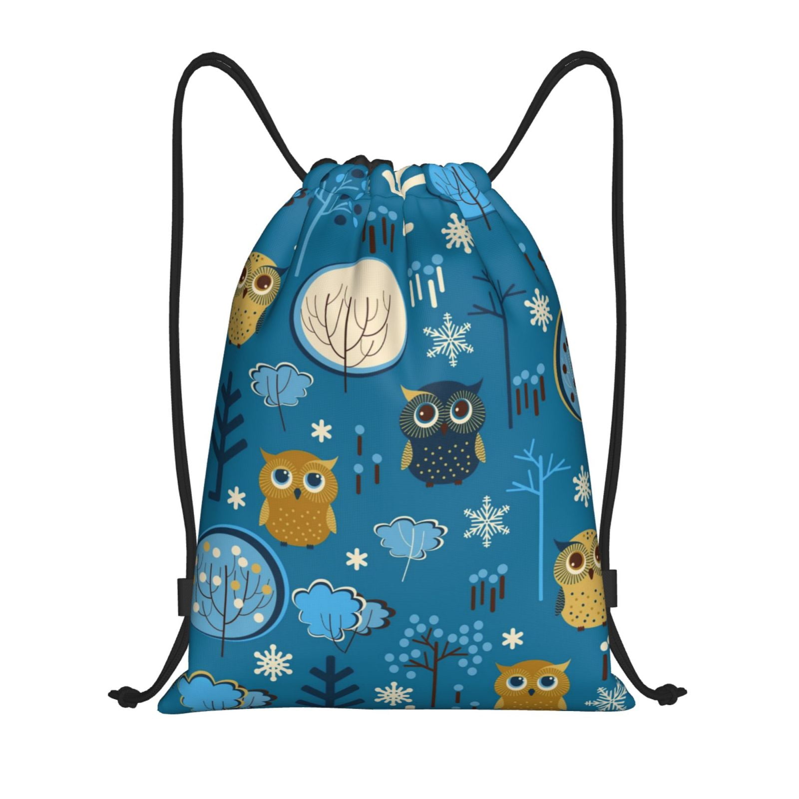 Bingfone Cute Colorful Owls And Trees Drawstrings Backpacks Bags For ...