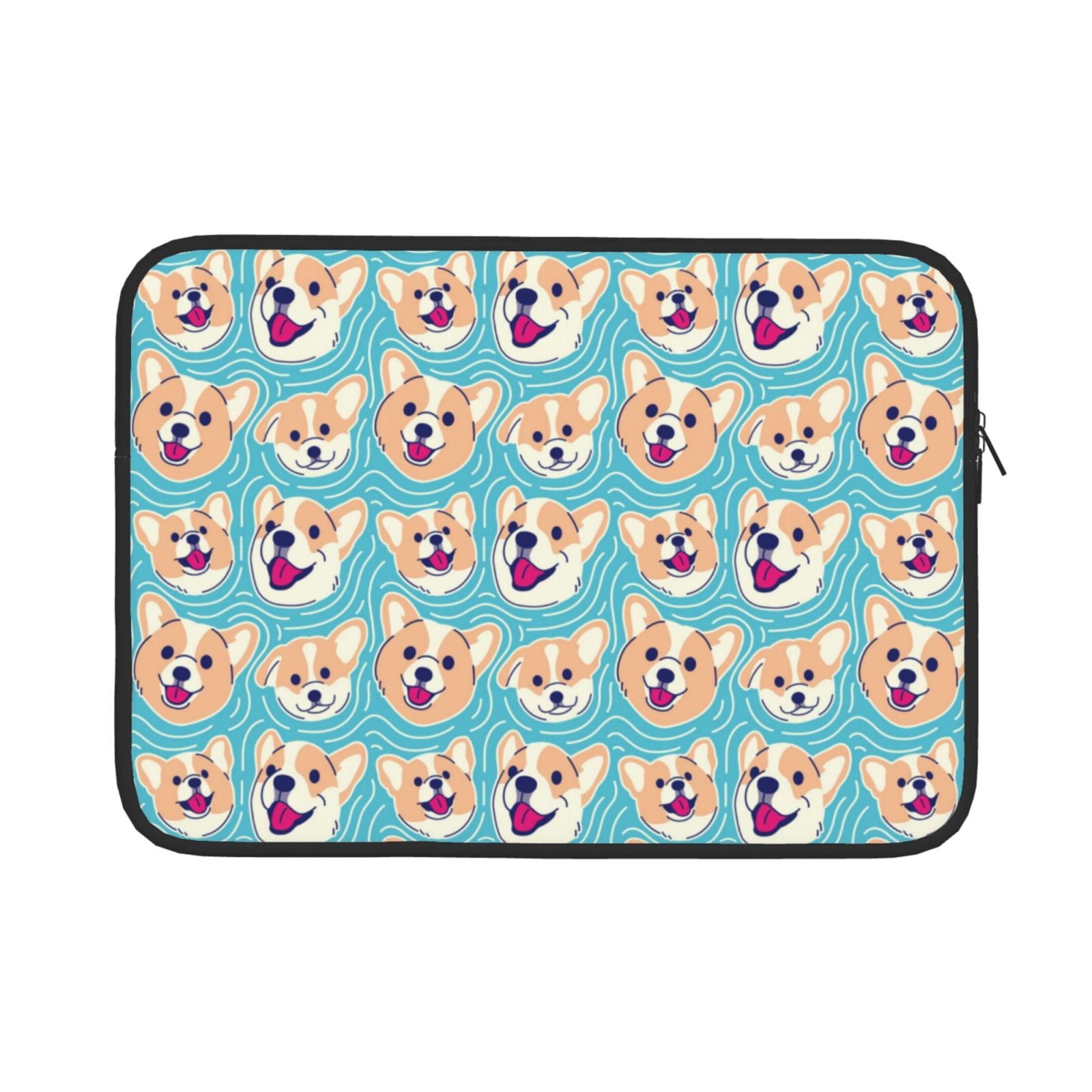 Bingfone Cute Corgi Head Laptop Sleeve Case 13 inch , 360° Protective ...