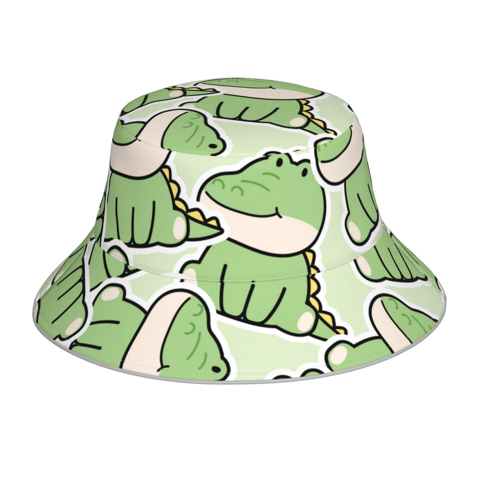 Bingfone Cute Crocodile Bucket Hat For Men Women,Packable Reversible ...