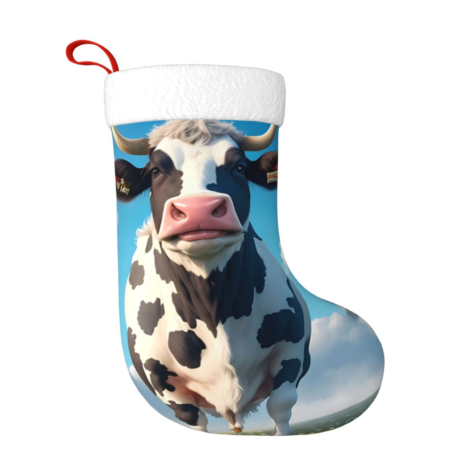 Bingfone Cute Daisy Cow A Print Personalized Christmas Stocking ...