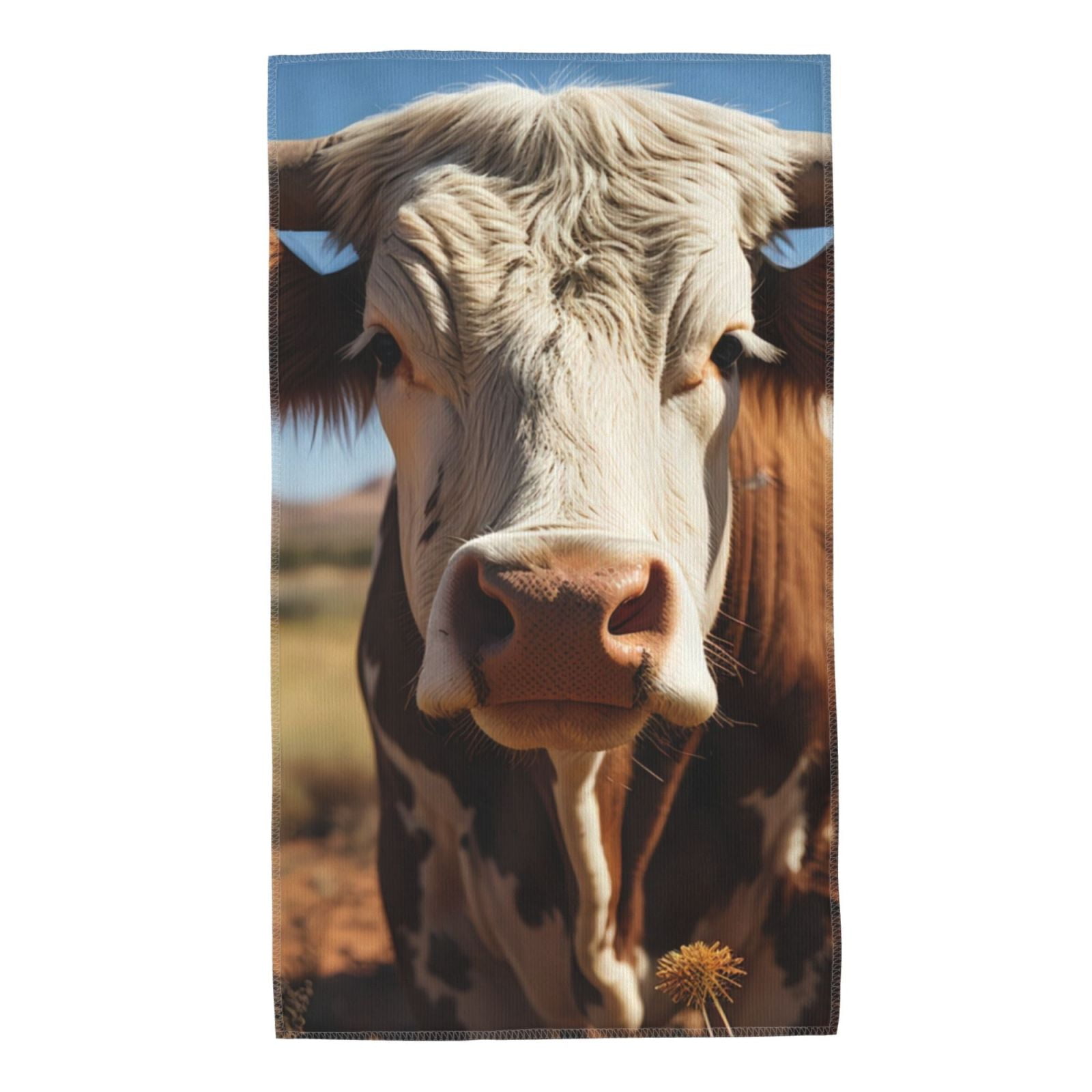 Bingfone Cute Daisy Cow Ultra Absorbent & Soft Hand Towels for Bath ...