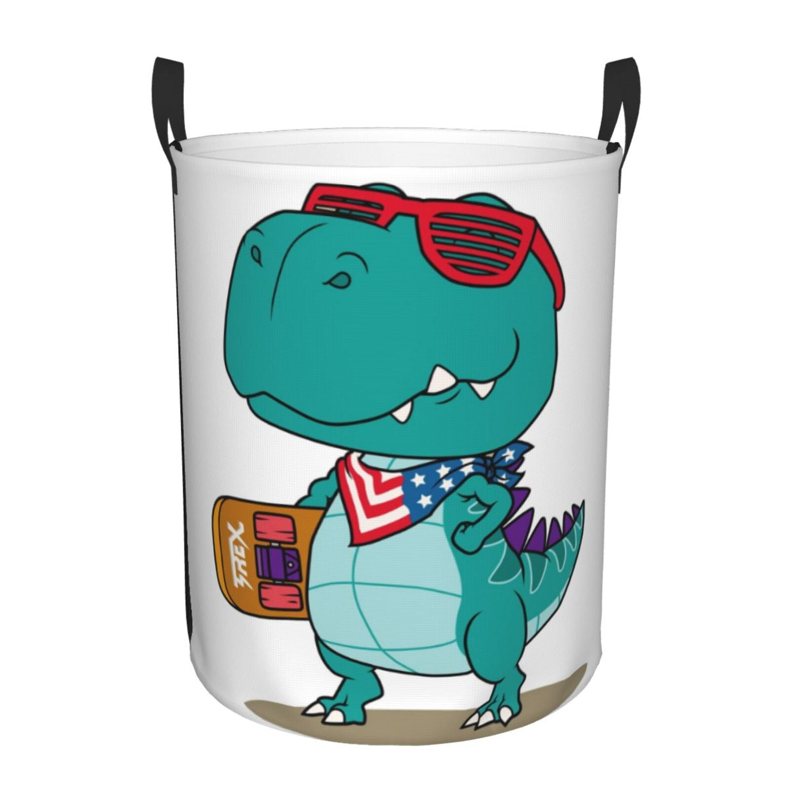 Bingfone Cute Dinosaur Waterproof Foldable Laundry Hamper Bucket With ...