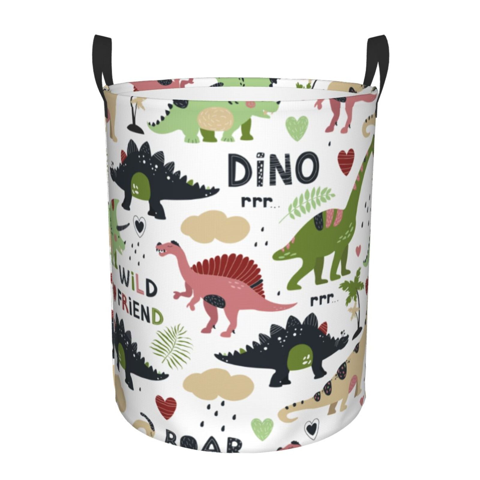 Bingfone Cute Dinosaurs Waterproof Foldable Laundry Hamper Bucket With ...