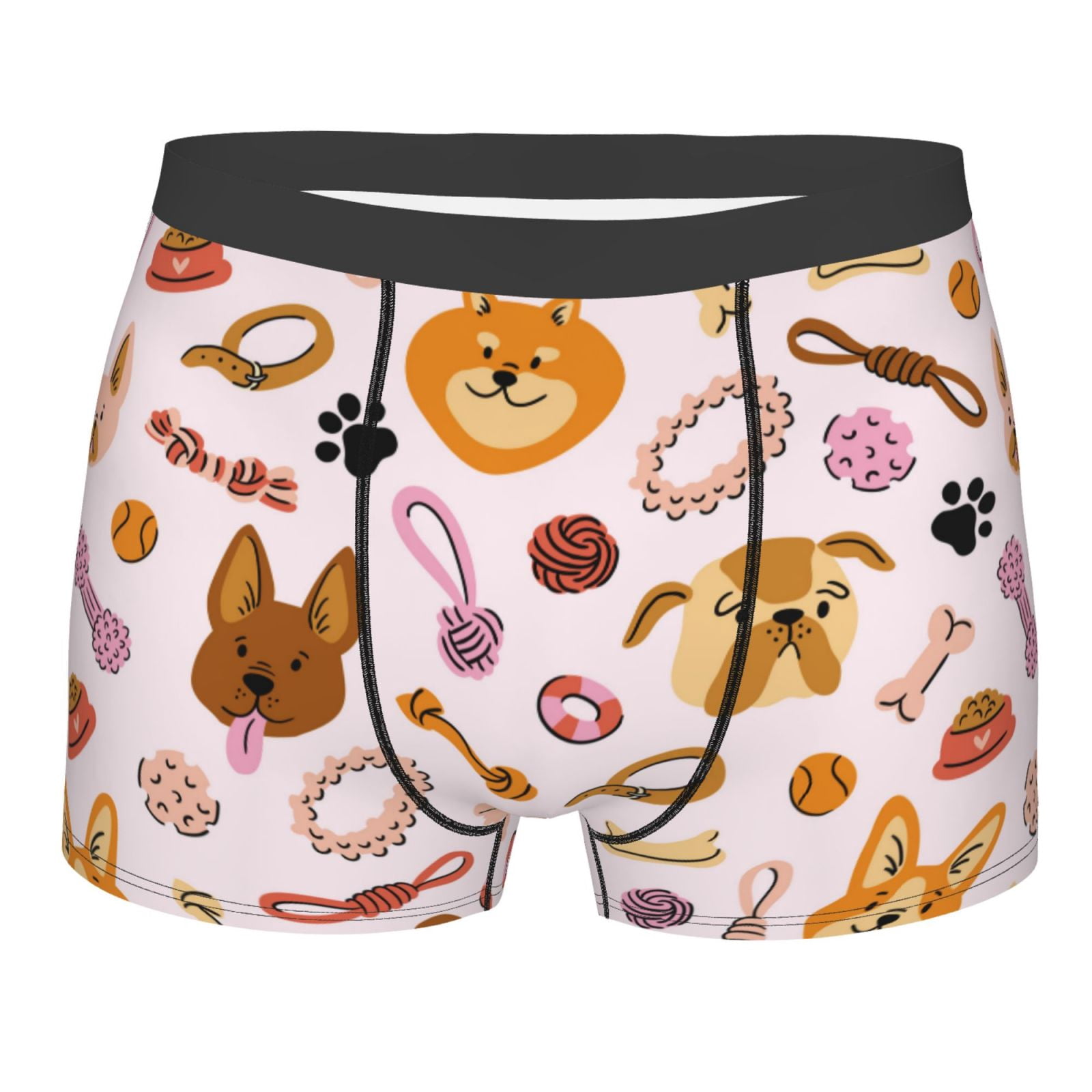 Bingfone Cute Dog Men'S Underwear - Casual Stretch Boxer Briefs-Small ...