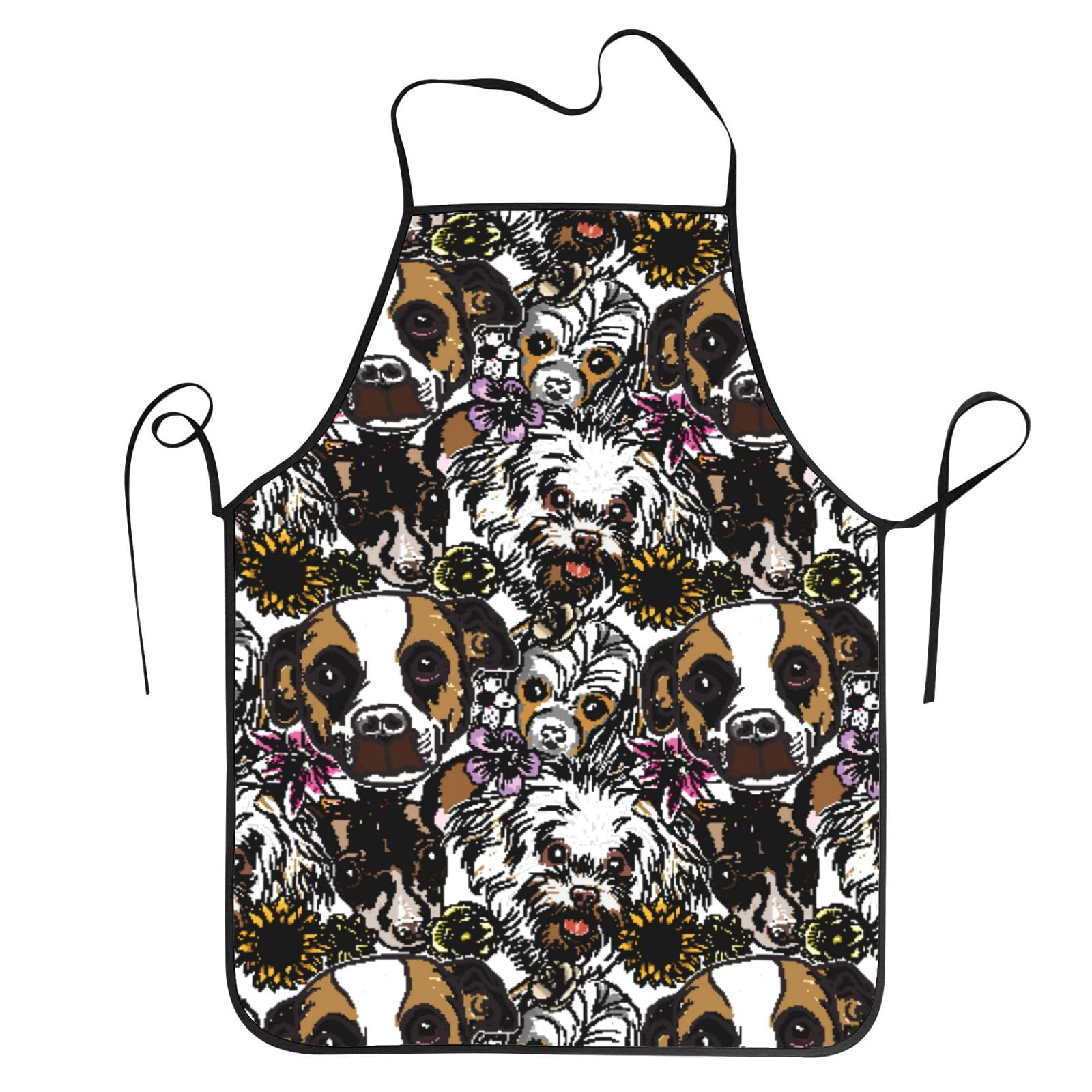 Bingfone Cute Dogs Puppy2 for Tie-up Apron, Unisex Waterproof and Stain ...