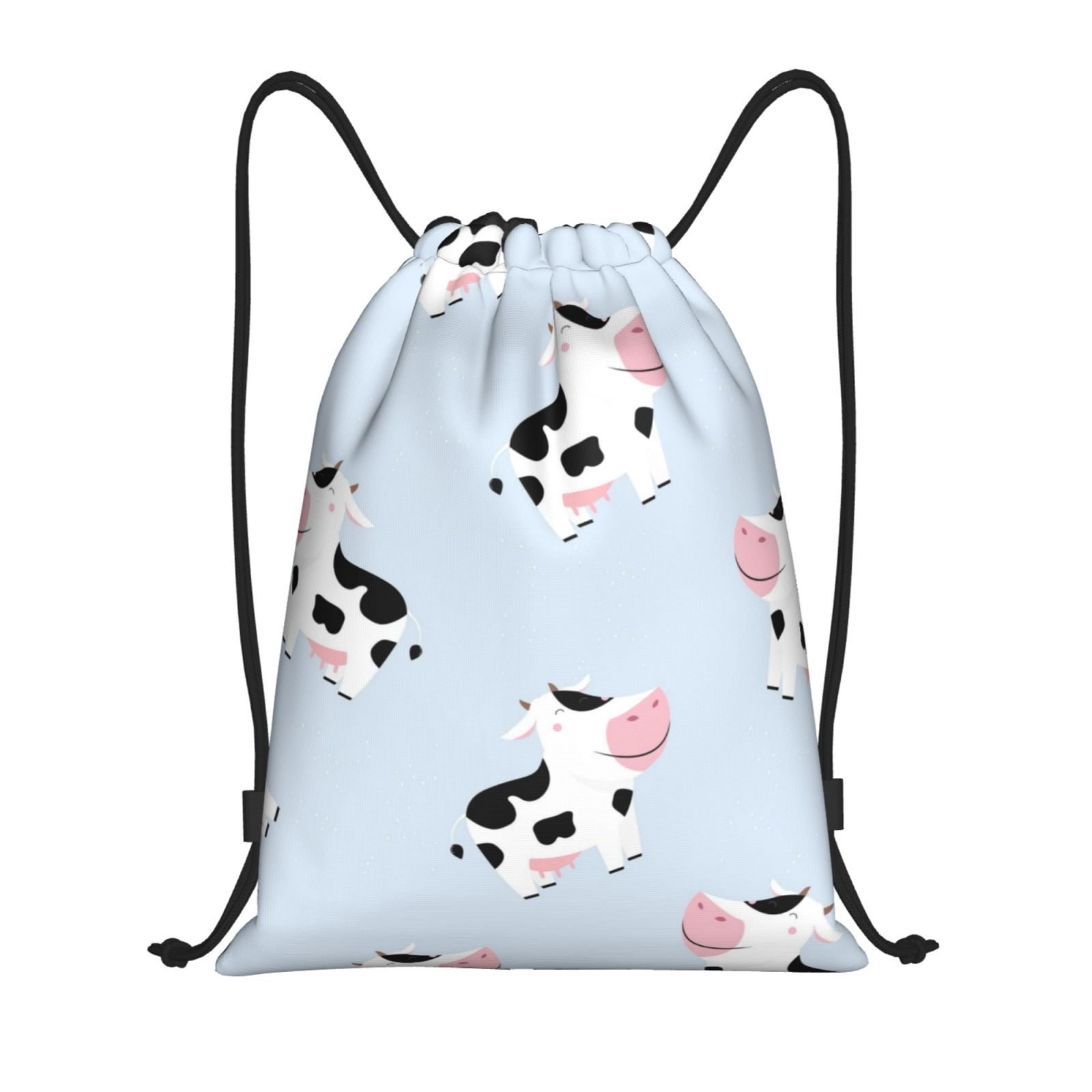 Bingfone Cute Farm Cow Drawstrings Backpacks Bags For Men Women Gym ...
