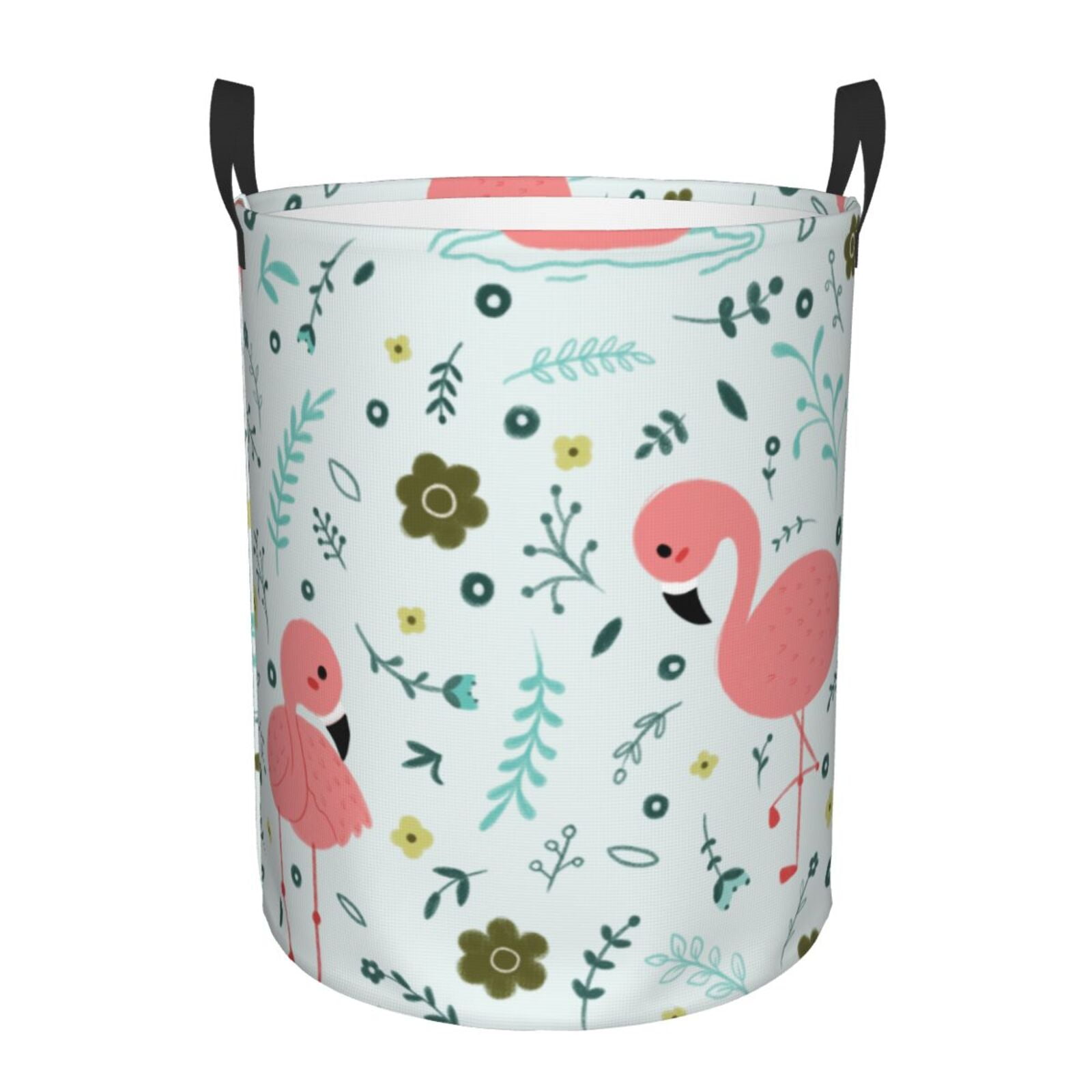 Bingfone Cute Flamingo Waterproof Foldable Laundry Hamper Bucket With ...