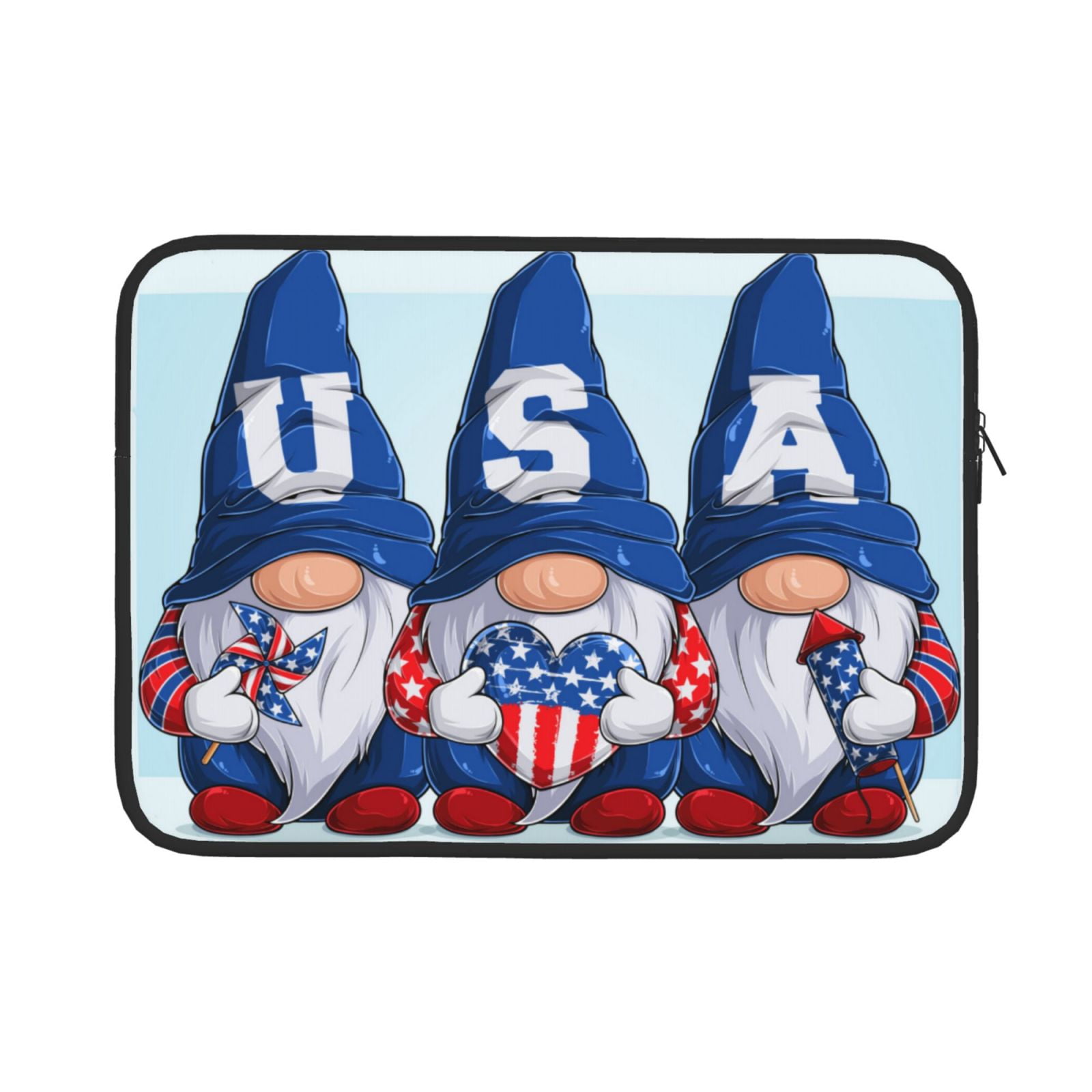Bingfone Cute Gnomes In Usa Laptop Sleeve Case 13 Inch, 360° Protective ...