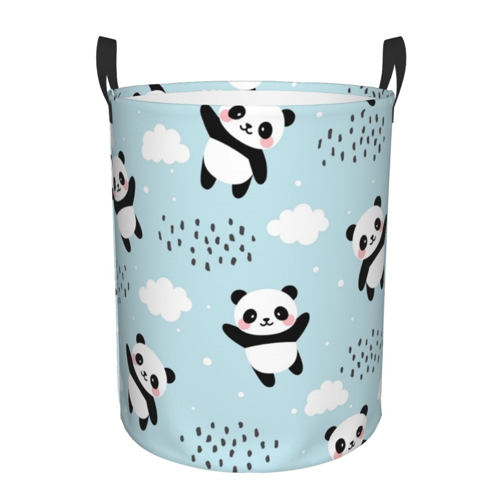 Bingfone Cute Panda Bear Waterproof Foldable Laundry Hamper Bucket With ...