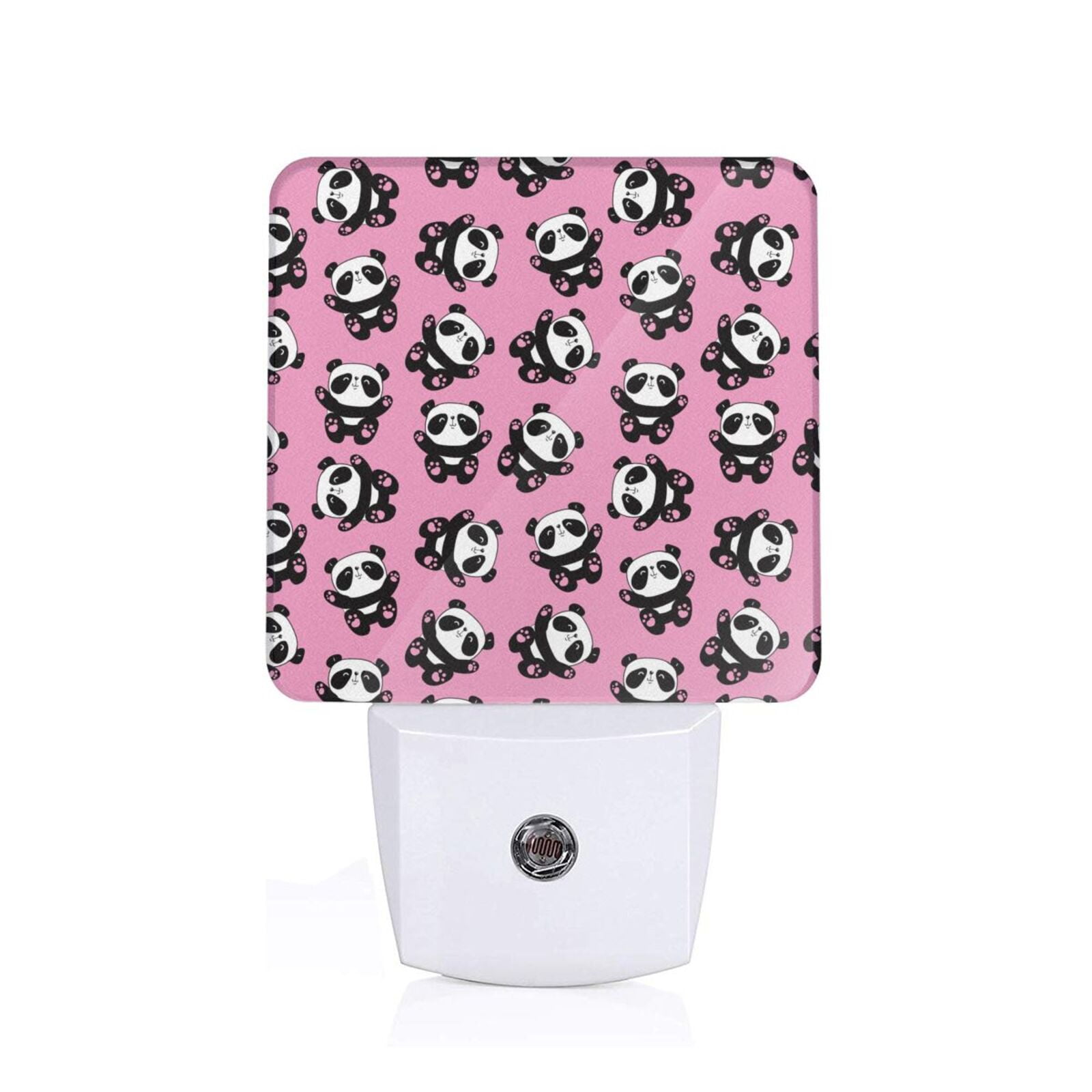 Bingfone Cute Panda Print Night Lights Plug into Wall,Dusk to Dawn ...