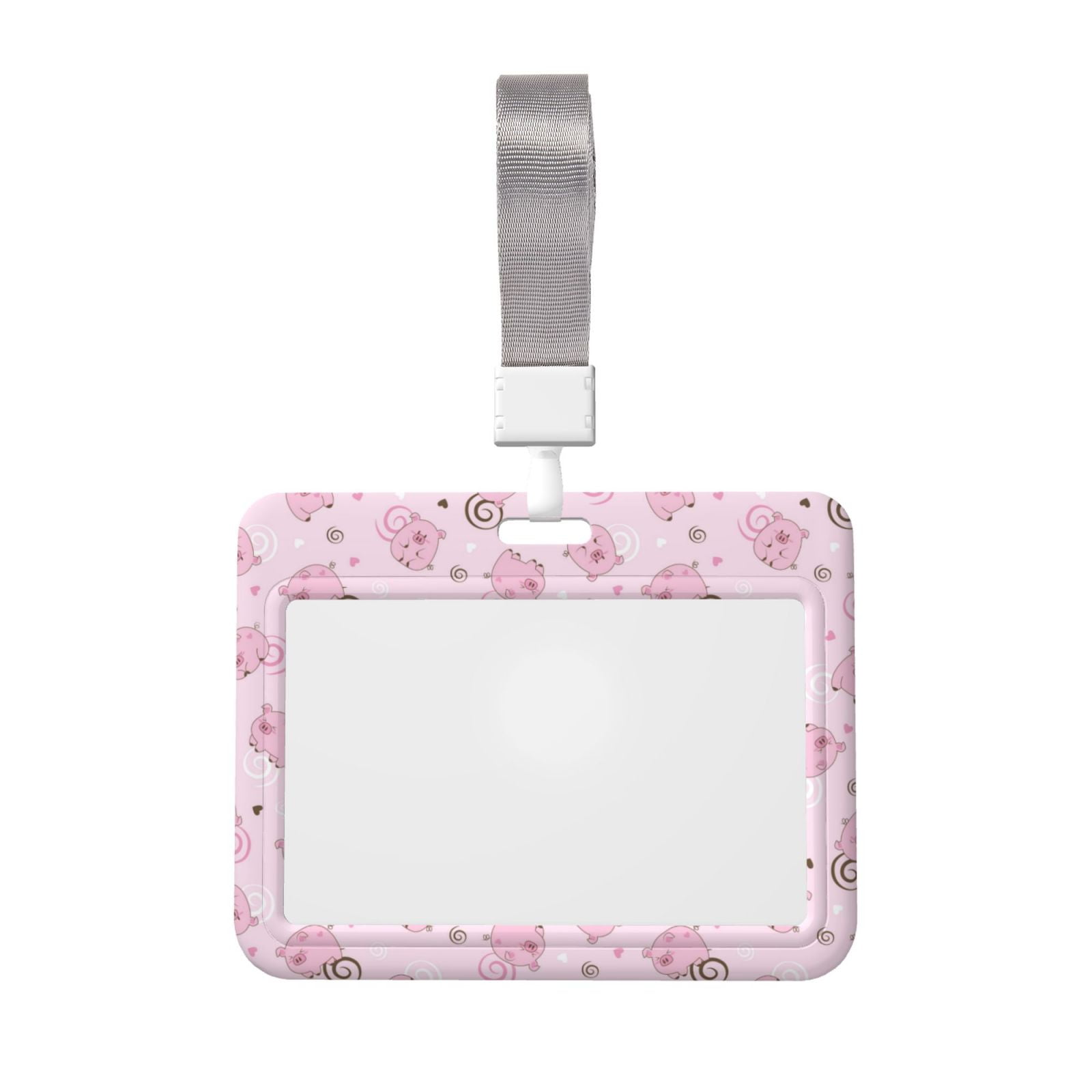 Bingfone Cute Pig Card Badge Holder,for Girls Girly Women 4 x 3 Inch ...
