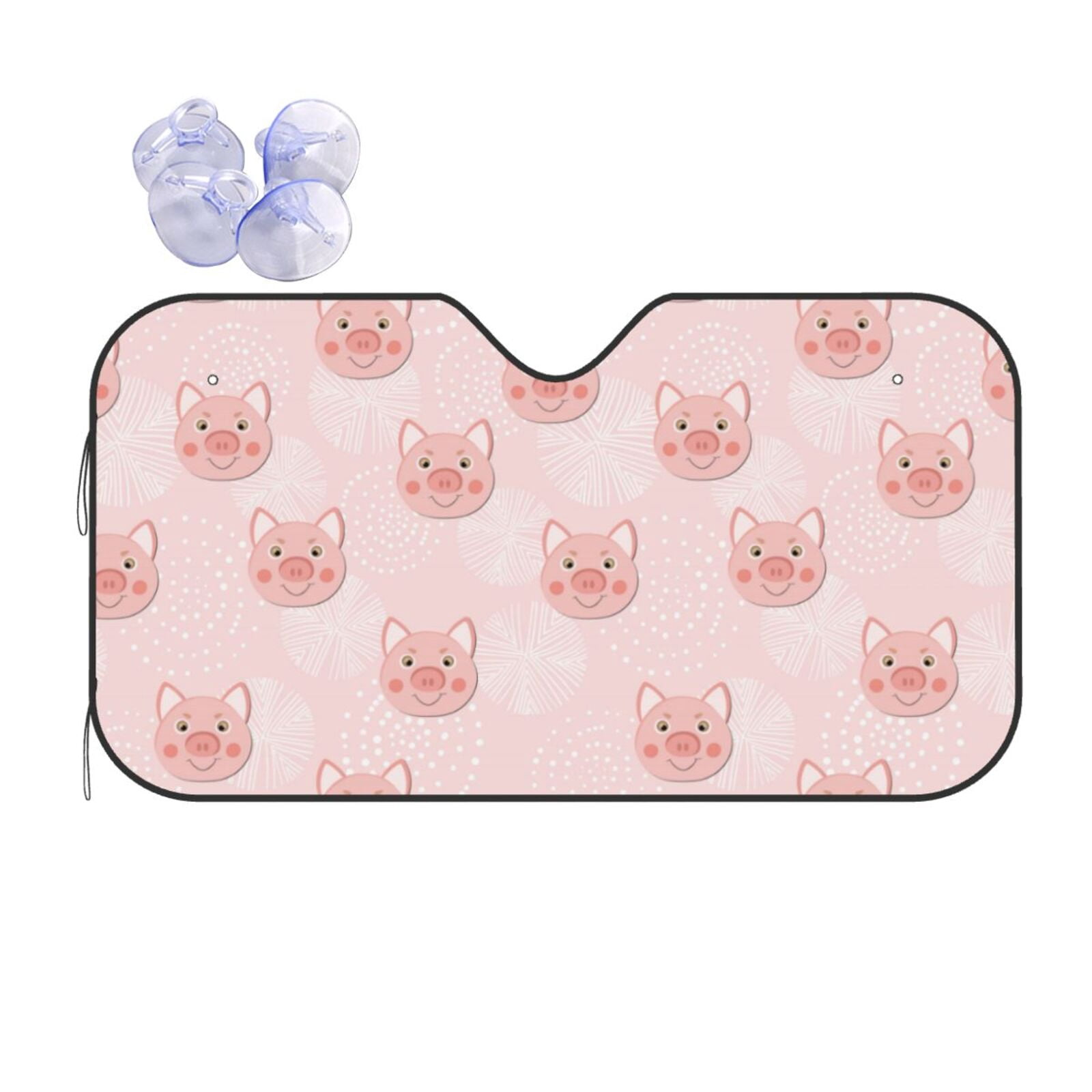 Bingfone Cute Pig Face Car Windshield Sun Shade Protector Keep Your ...