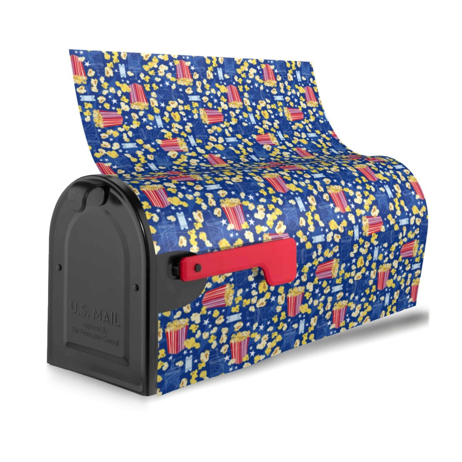 Bingfone Cute Popcorn Magnetic Mailbox Cover Standard Size for Garden ...