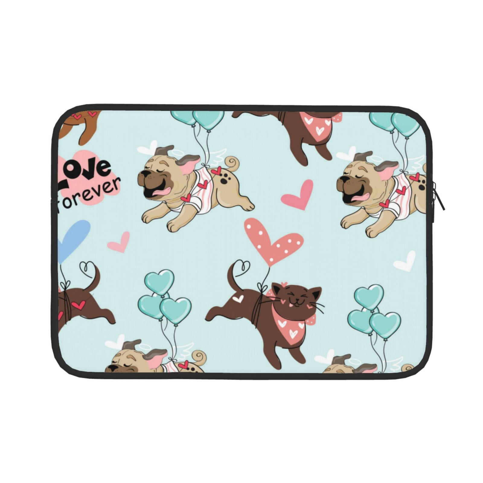Bingfone Cute Pug Dogs Laptop Sleeve Case 15 Inch, 360° Protective ...