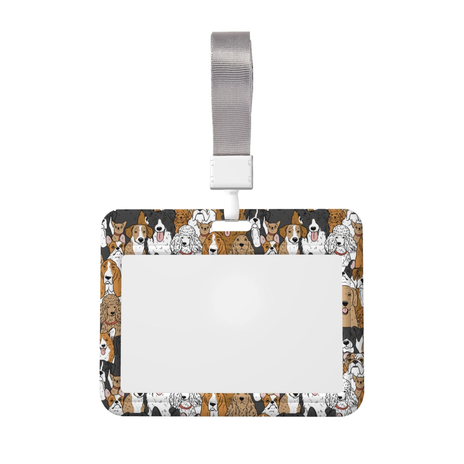 Bingfone Cute Puppy Card Badge Holder,for Girls Girly Women 4 x 3 Inch ...